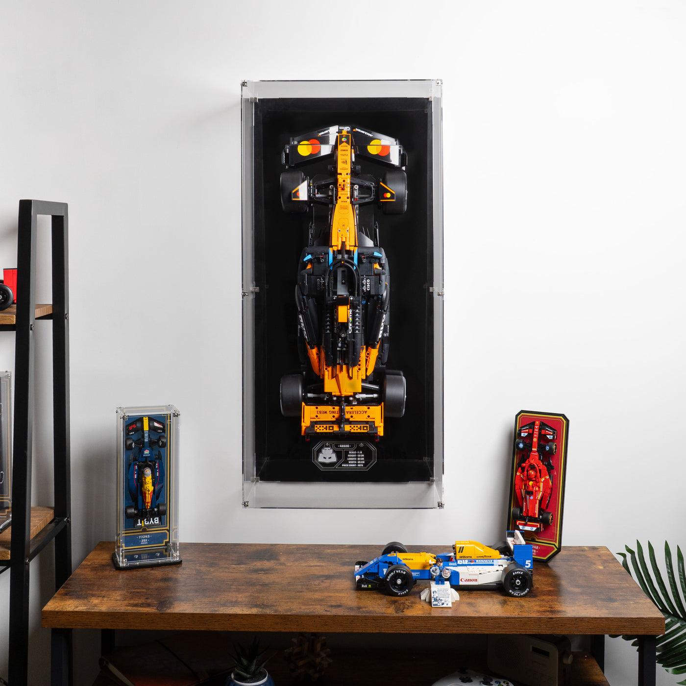 Wall Mounted Display Case for LEGO Technic McLaren MCL39 F1 Car 42228 ...