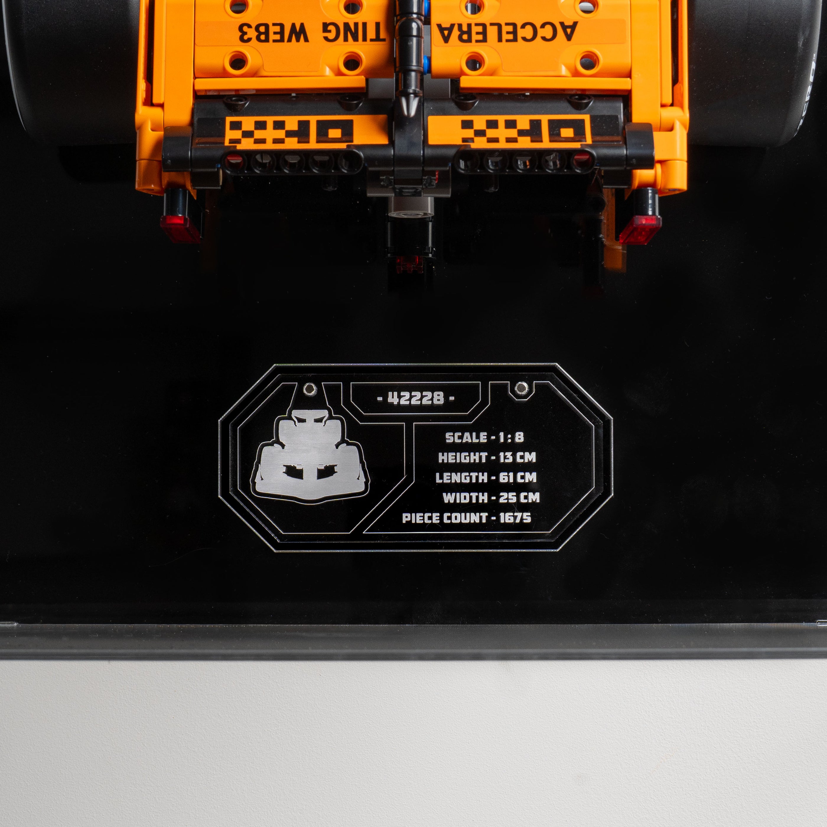 Wall Mounted Display Case for LEGO Technic McLaren MCL39 F1 Car 42228 ...
