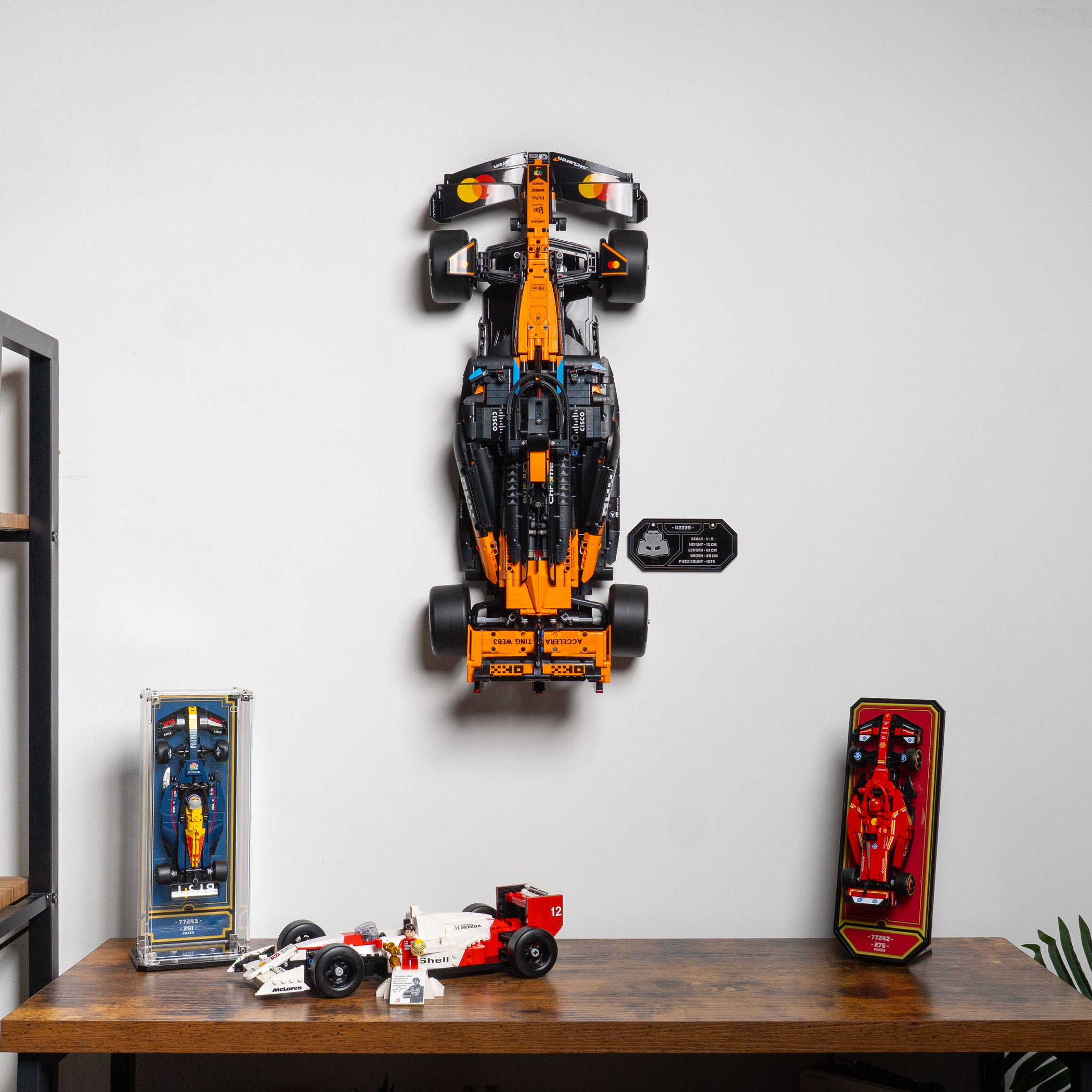 Wall Mounted Display Case for LEGO Technic McLaren MCL39 F1 Car 42228 ...