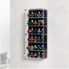 Wall Mounted Tiered Display Cases for LEGO® Minifigures — Wicked Brick