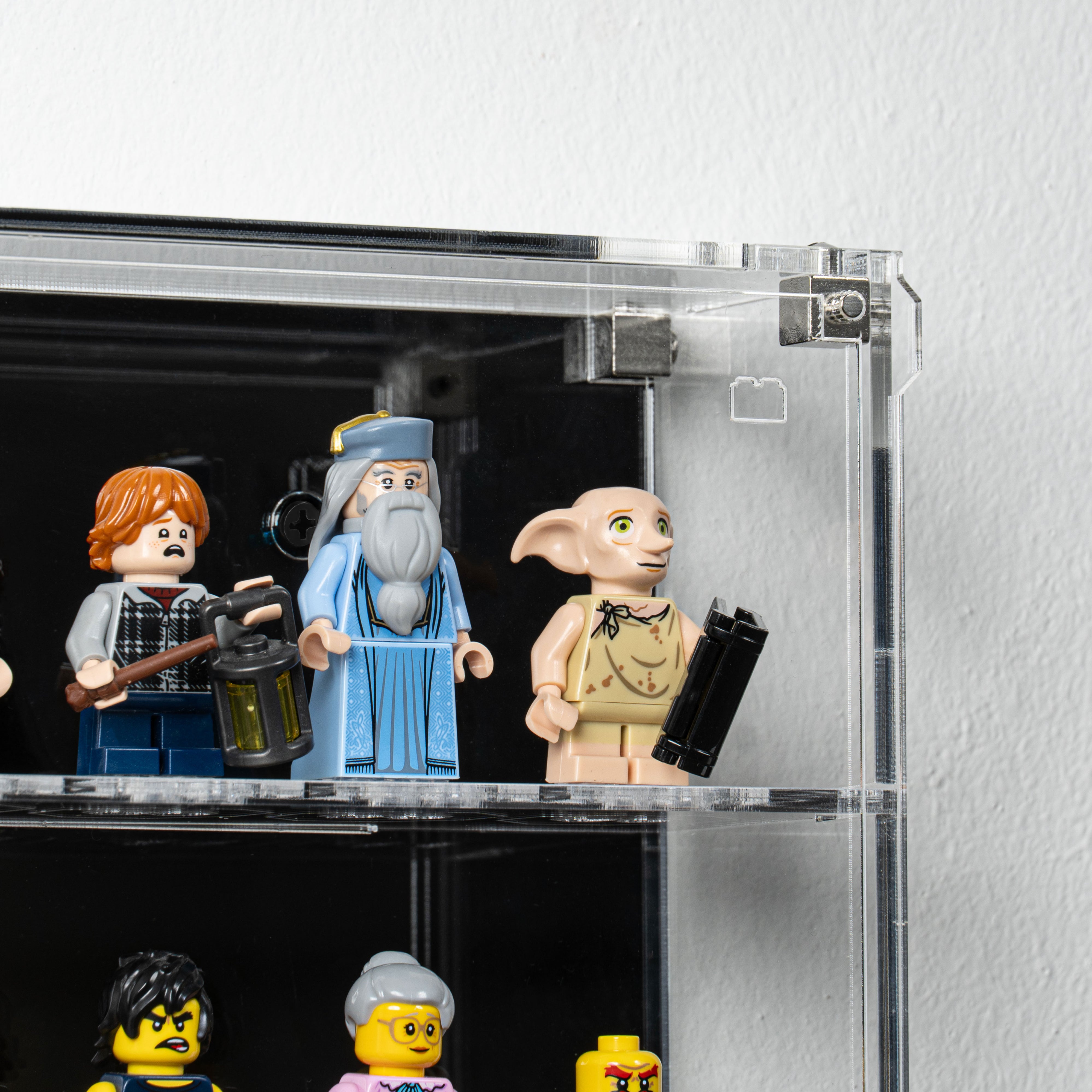 Wall Mounted Tiered Display Cases for LEGO Minifigures — Wicked Brick