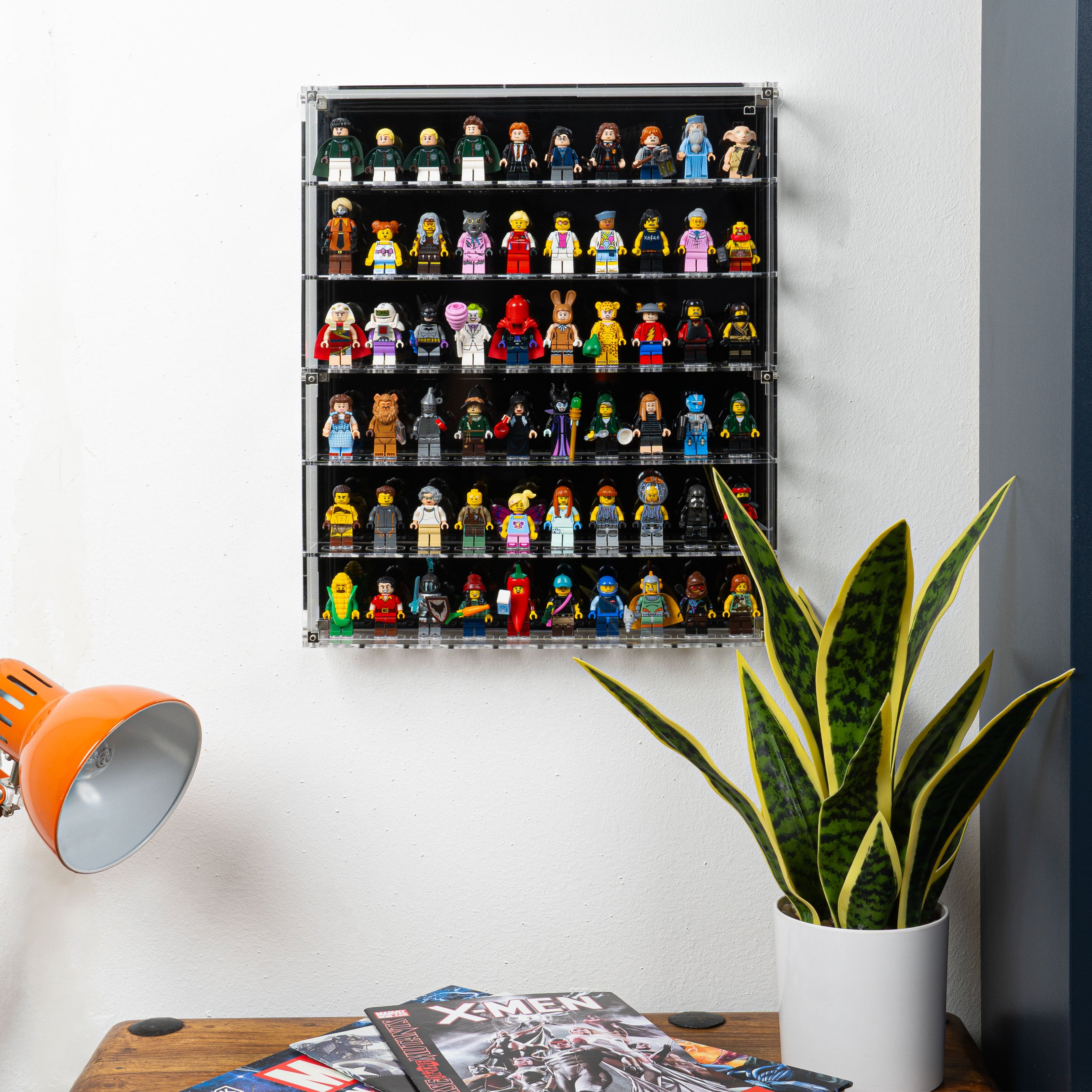 Wall Mounted Tiered Display Cases for LEGO® Minifigures — Wicked Brick