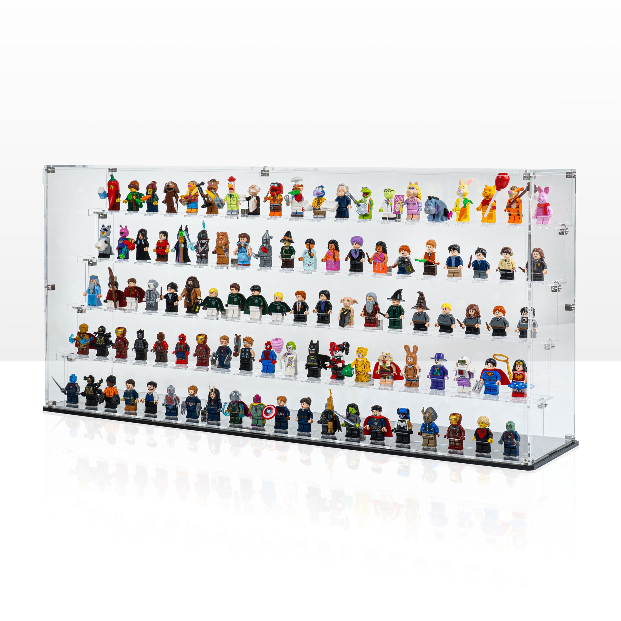 Display Case with Podiums for LEGO® Minifigures — Wicked Brick