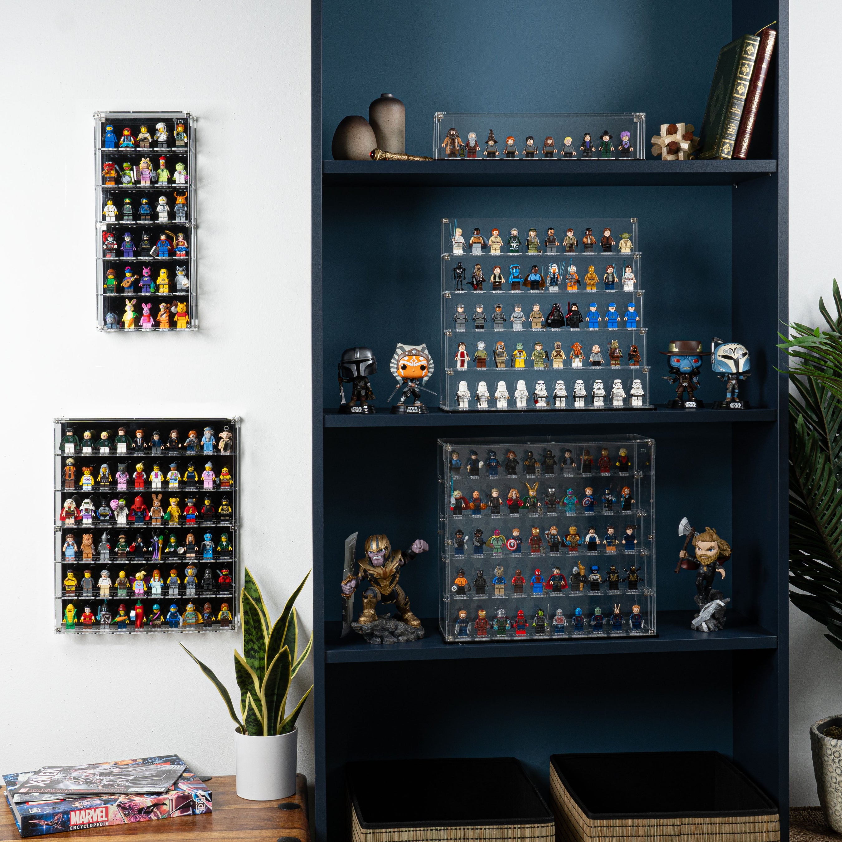 Wall Mounted Tiered Display Cases for LEGO® Minifigures — Wicked Brick