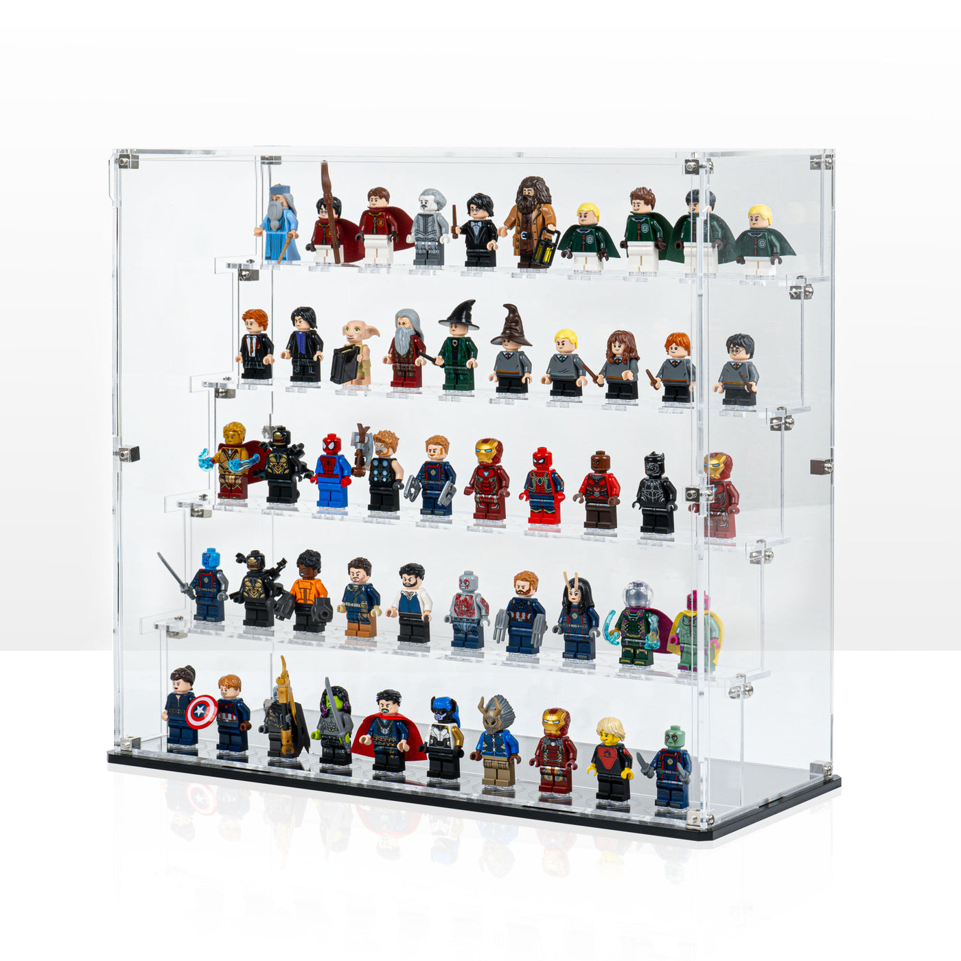 Display Case with Podiums for LEGO® Minifigures — Wicked Brick