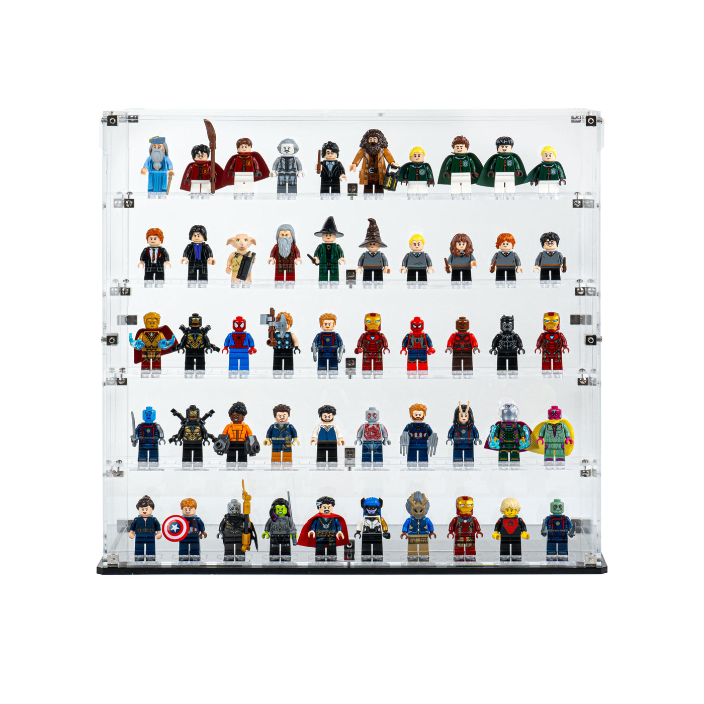 Display Case with Podiums for LEGO Minifigures — Wicked Brick