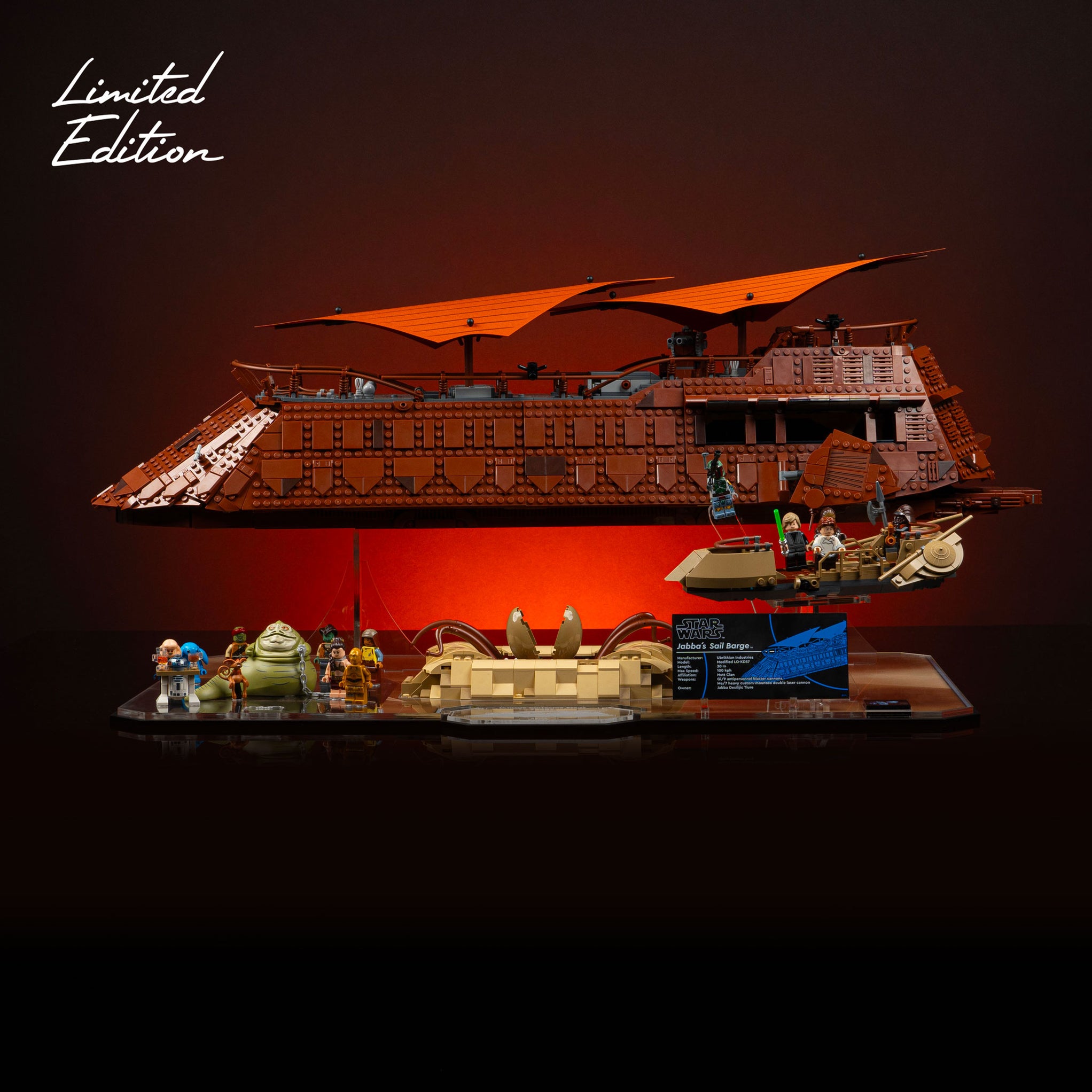 Display Stand for LEGO Star Wars Jabba’s Sail Barge and Sarlacc Pit ...