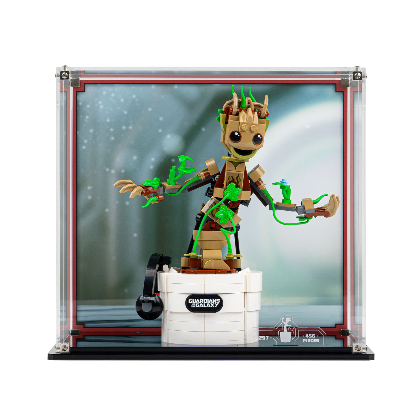 Display Case for LEGO Marvel Dancing Groot 76297 — Wicked Brick