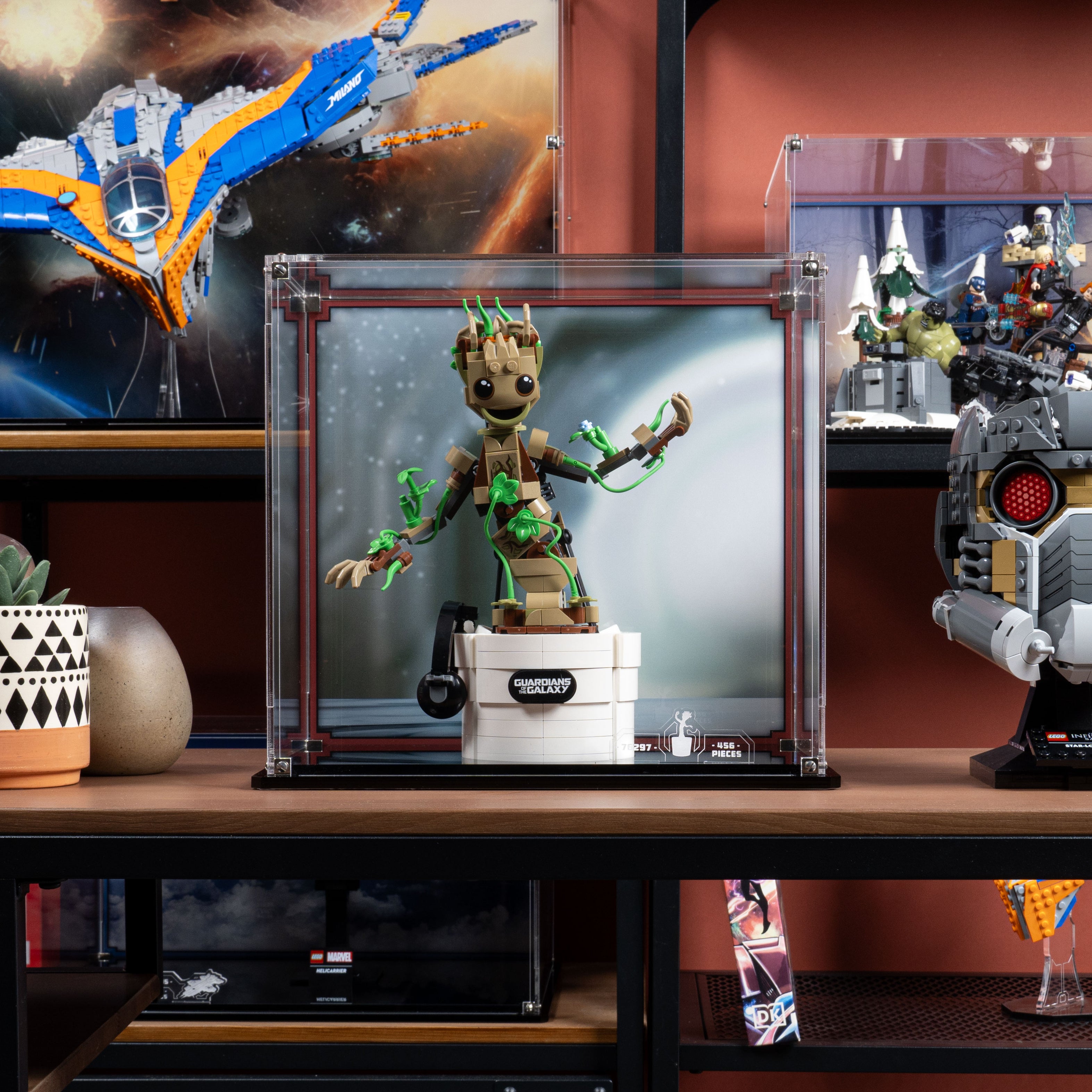 Display Case for LEGO Marvel Dancing Groot 76297 — Wicked Brick