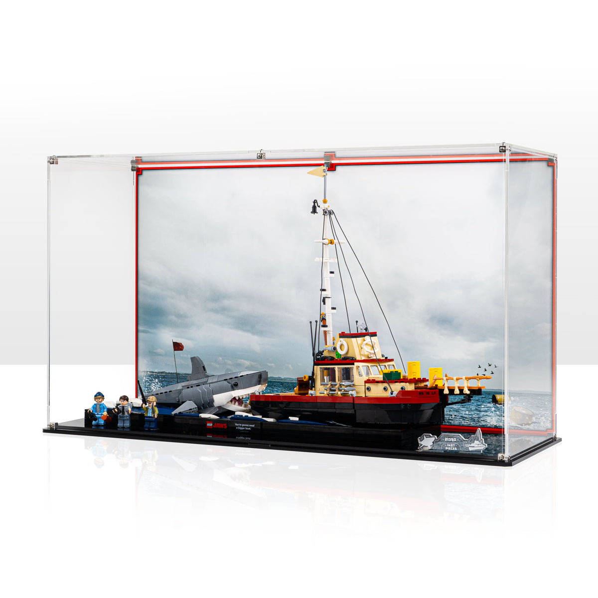 Display Case for LEGO® Ideas Jaws (21350) — Wicked Brick