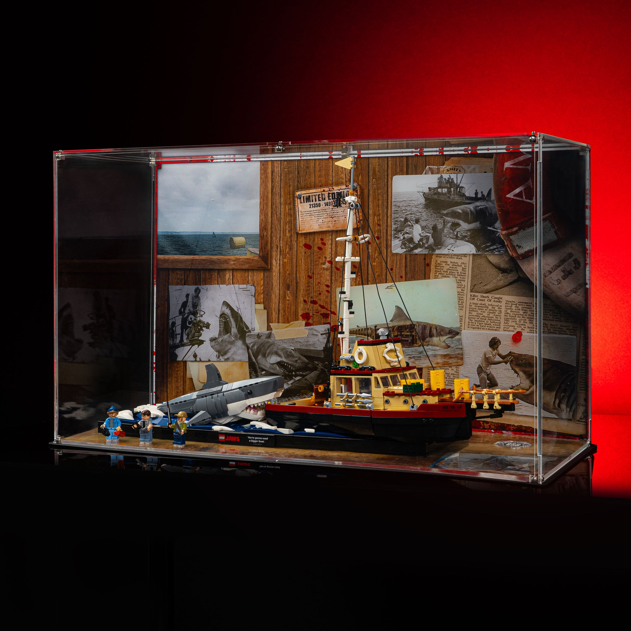 Limited Edition Display Case for LEGO® Ideas Jaws (21350) — Wicked Brick