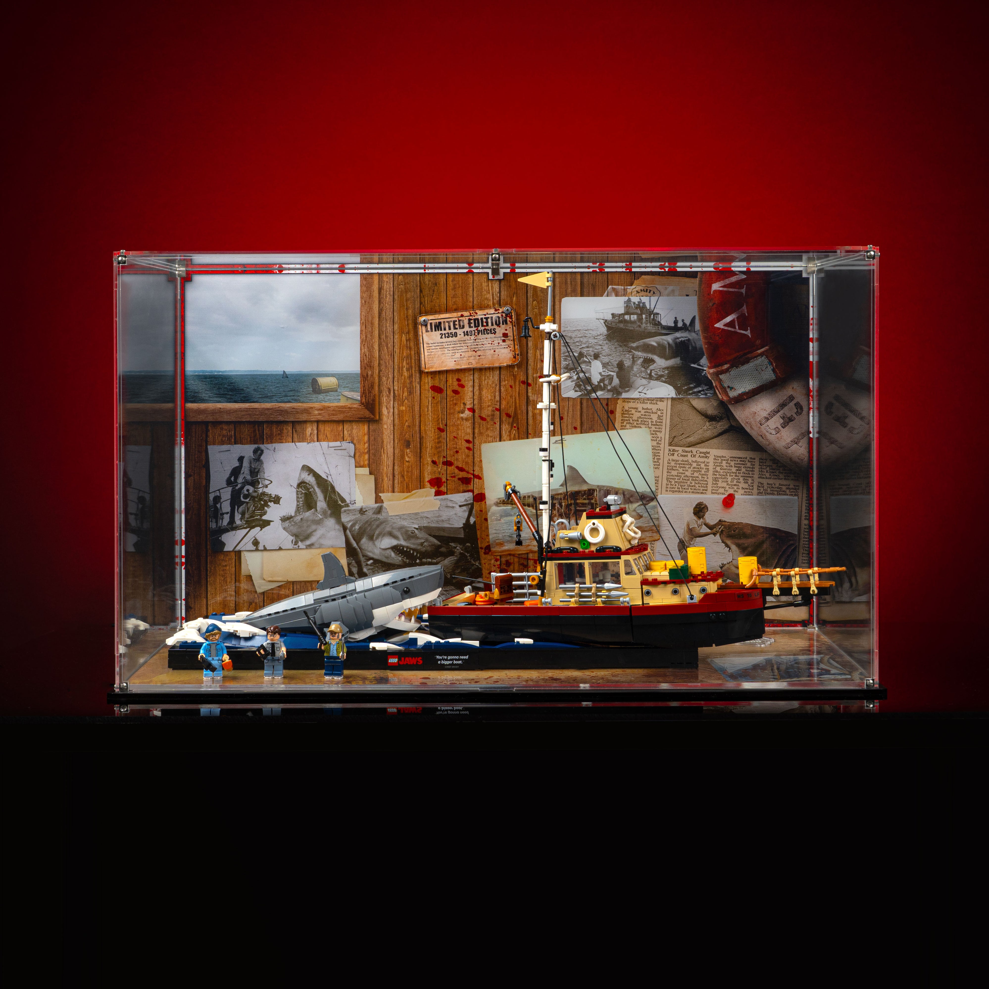 Limited Edition Display Case for LEGO® Ideas Jaws (21350) — Wicked Brick