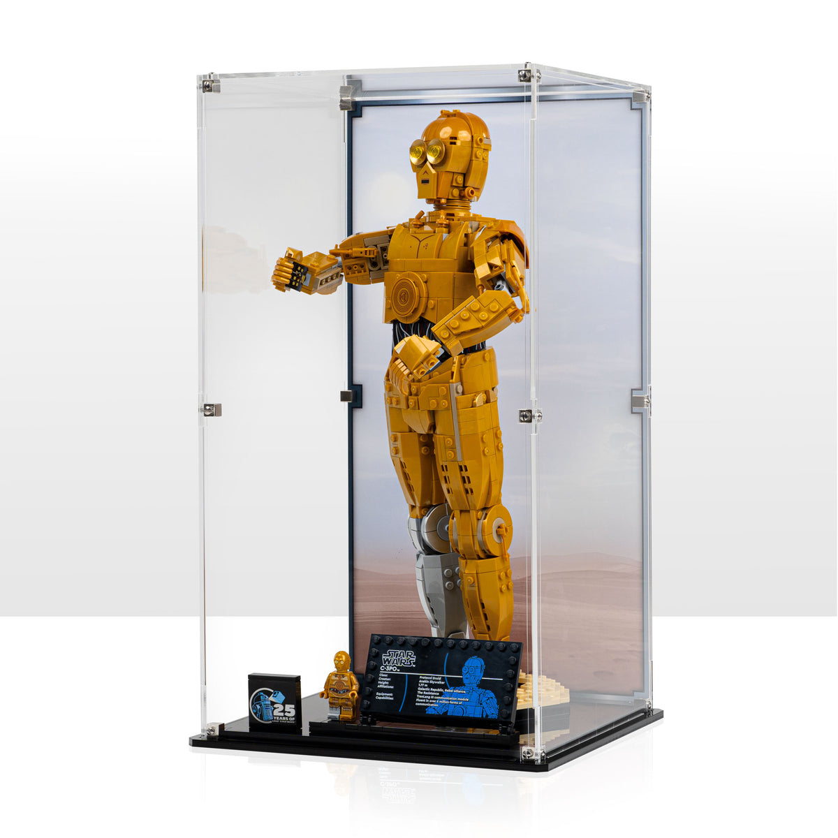 Display Case for LEGO® Star Wars C-3PO (75398) — Wicked Brick