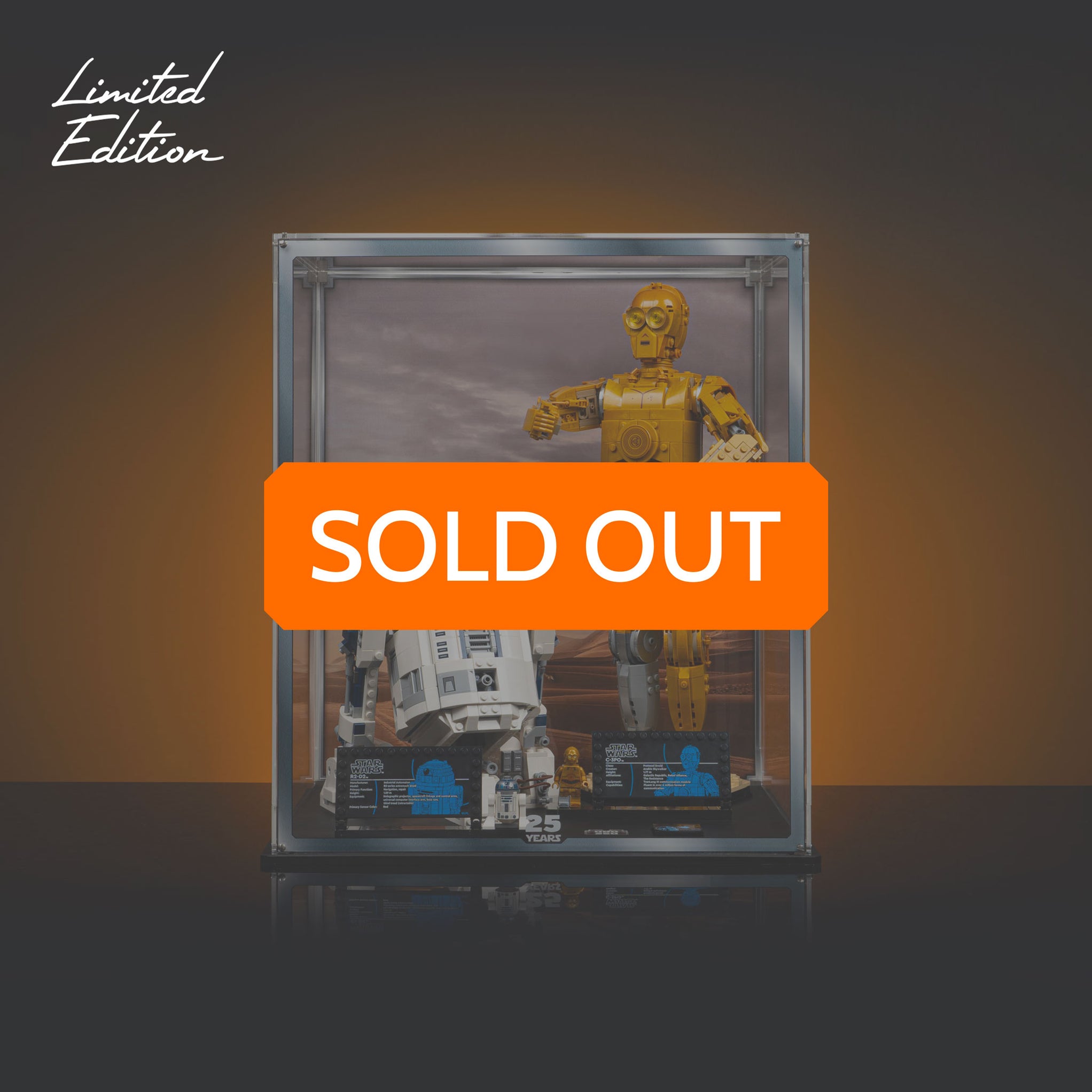 Display Case for LEGO Star Wars C-3PO and R2-D2 75398, 75379 — Wicked Brick