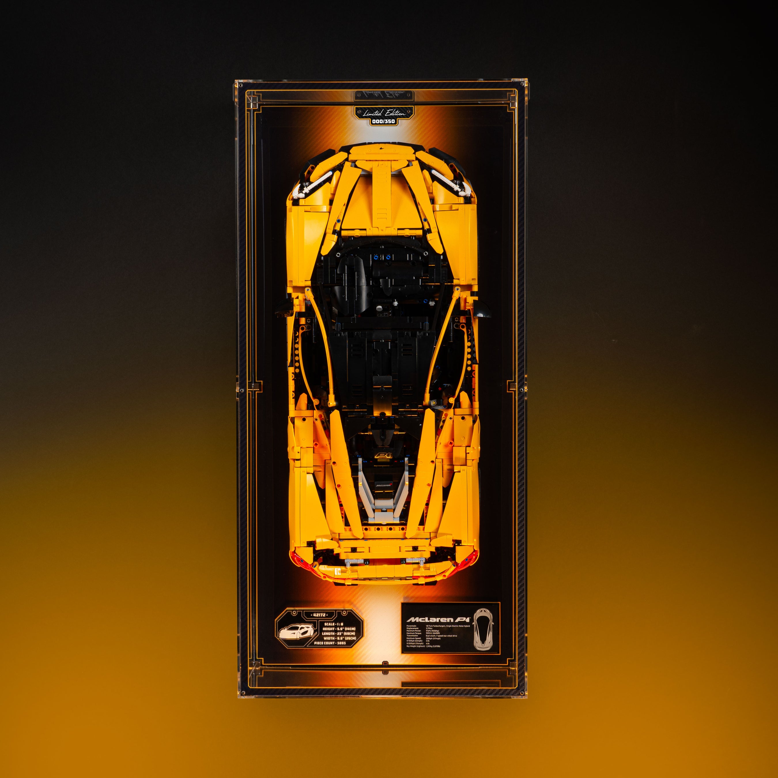 Limited Edition Wall Mounted Display Case for LEGO® Technic™ McLaren P ...