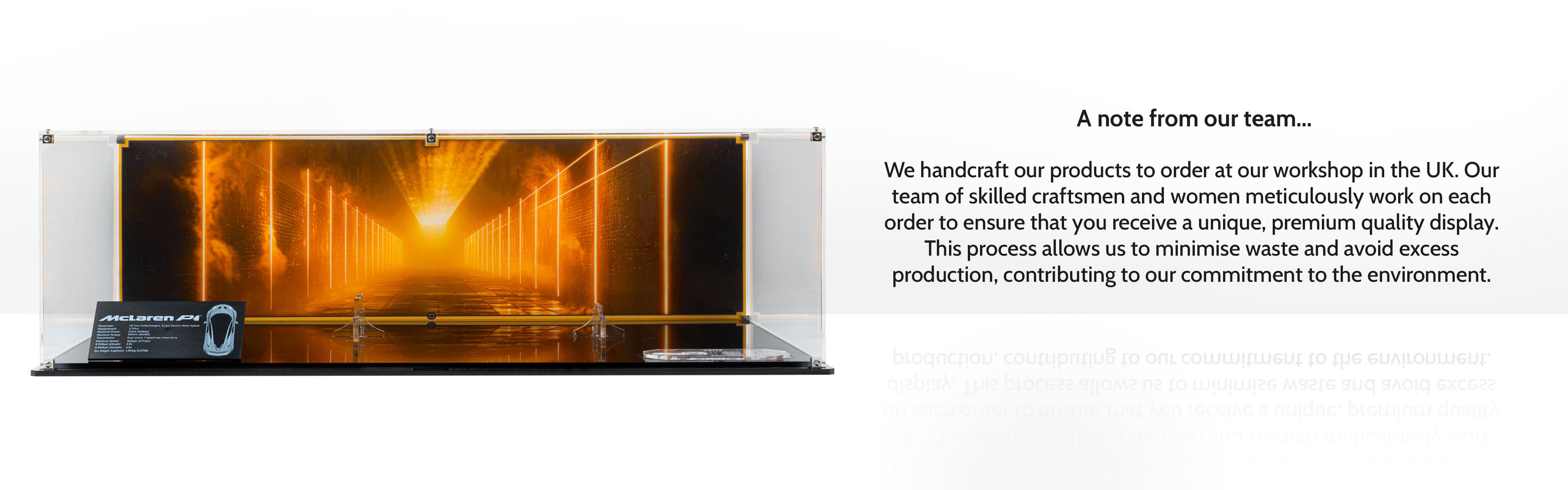Wall Mounted Display for LEGO Technic McLaren P1 42172 — Wicked Brick