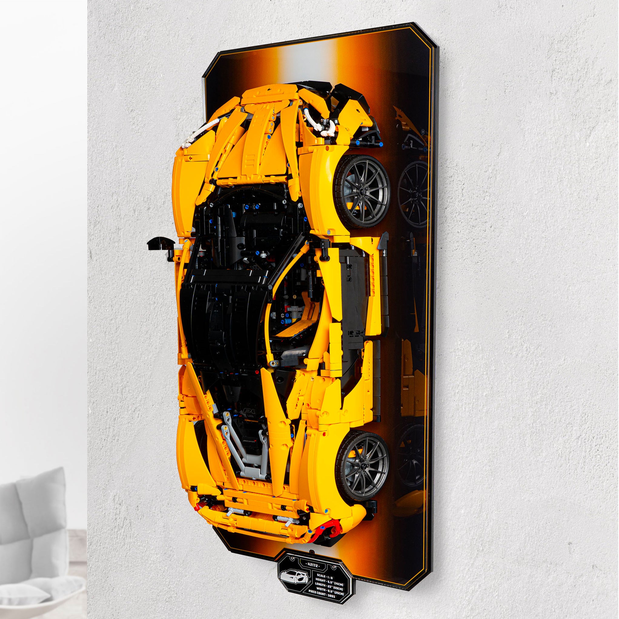 Wall Mounted Display for LEGO® Technic™ McLaren P1™ (42172) — Wicked Brick
