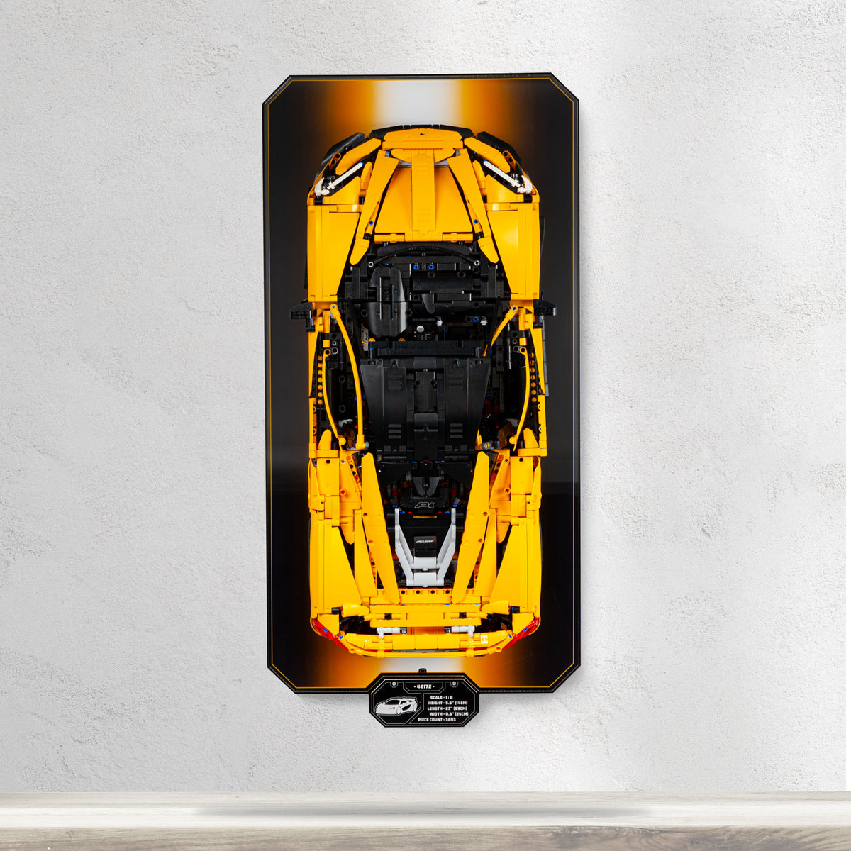 Wall Mounted Display for LEGO® Technic™ McLaren P1™ (42172) — Wicked Brick