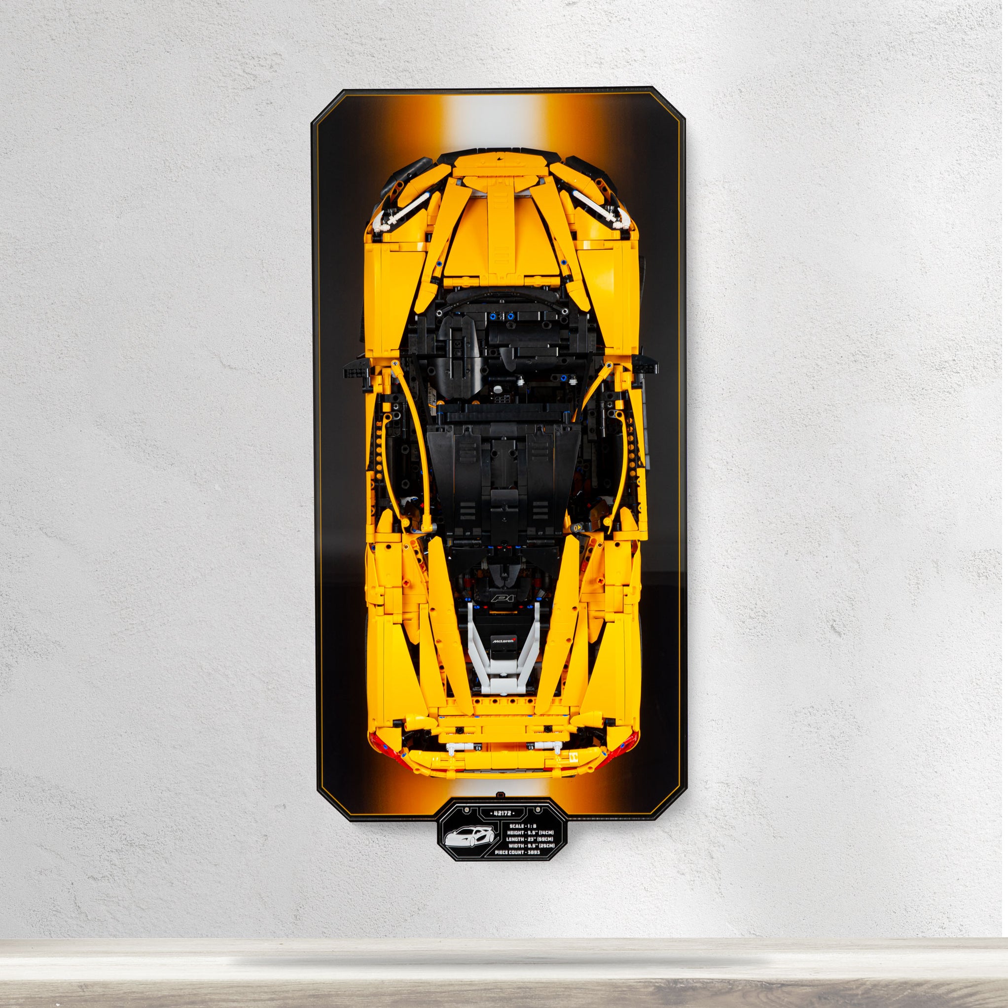 Wall Mounted Display for LEGO Technic McLaren P1 42172 — Wicked Brick