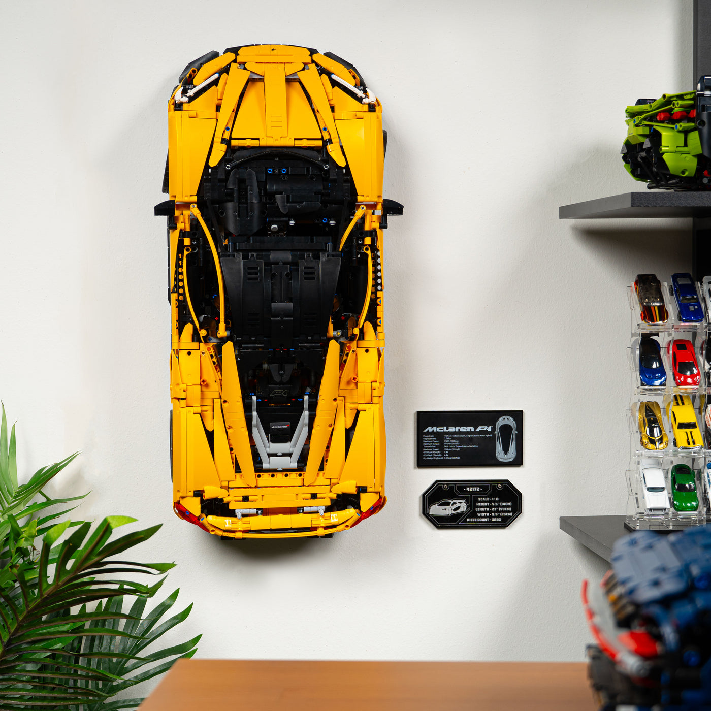 Wall Mounted Display for LEGO Technic McLaren P1 42172 — Wicked Brick