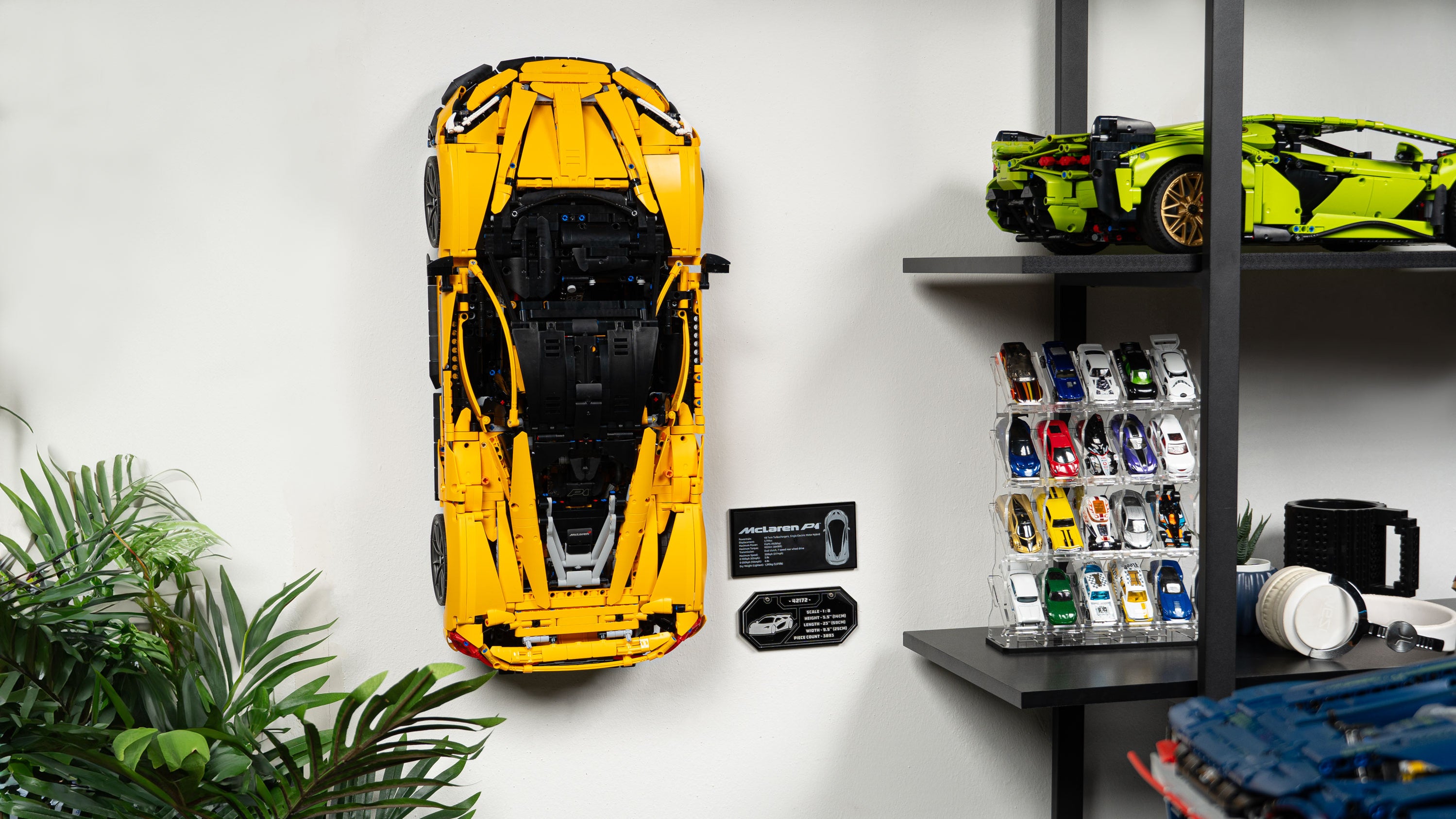Wall Mounted Display for LEGO® Technic™ McLaren P1™ (42172) — Wicked Brick