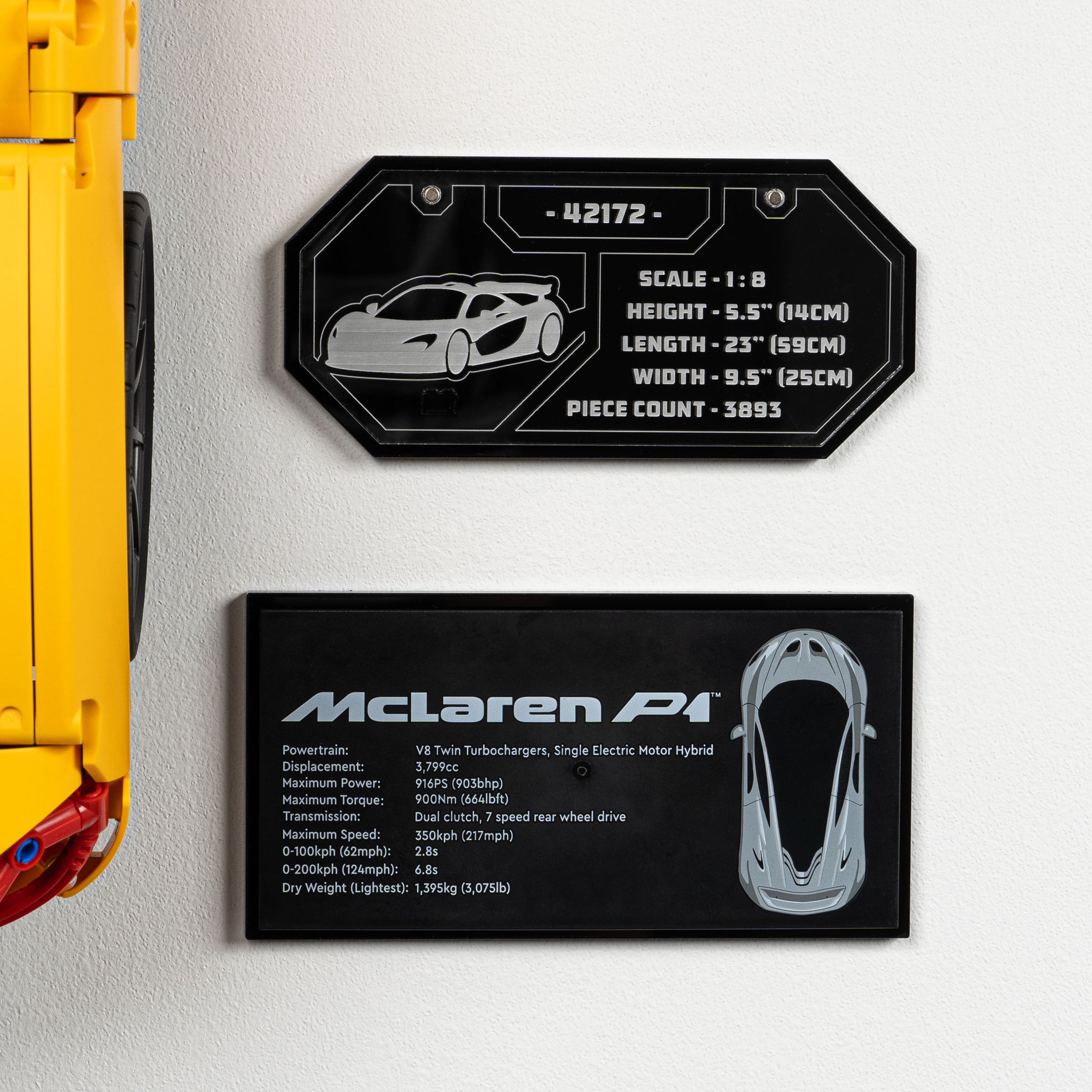 Wall Mounted Display for LEGO Technic McLaren P1 42172 — Wicked Brick
