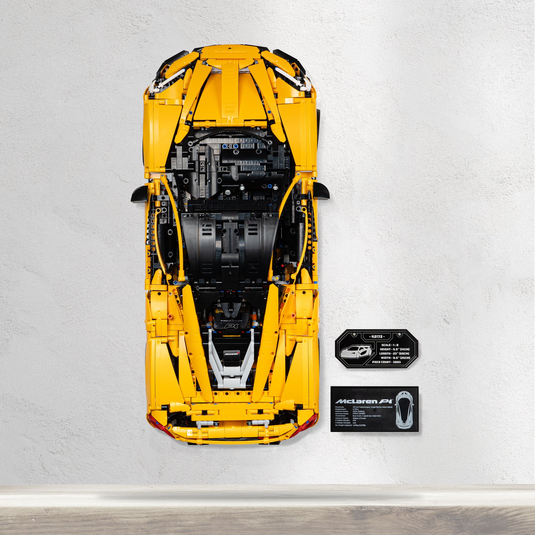 Wall Mounted Display for LEGO® Technic™ McLaren P1™ (42172) — Wicked Brick