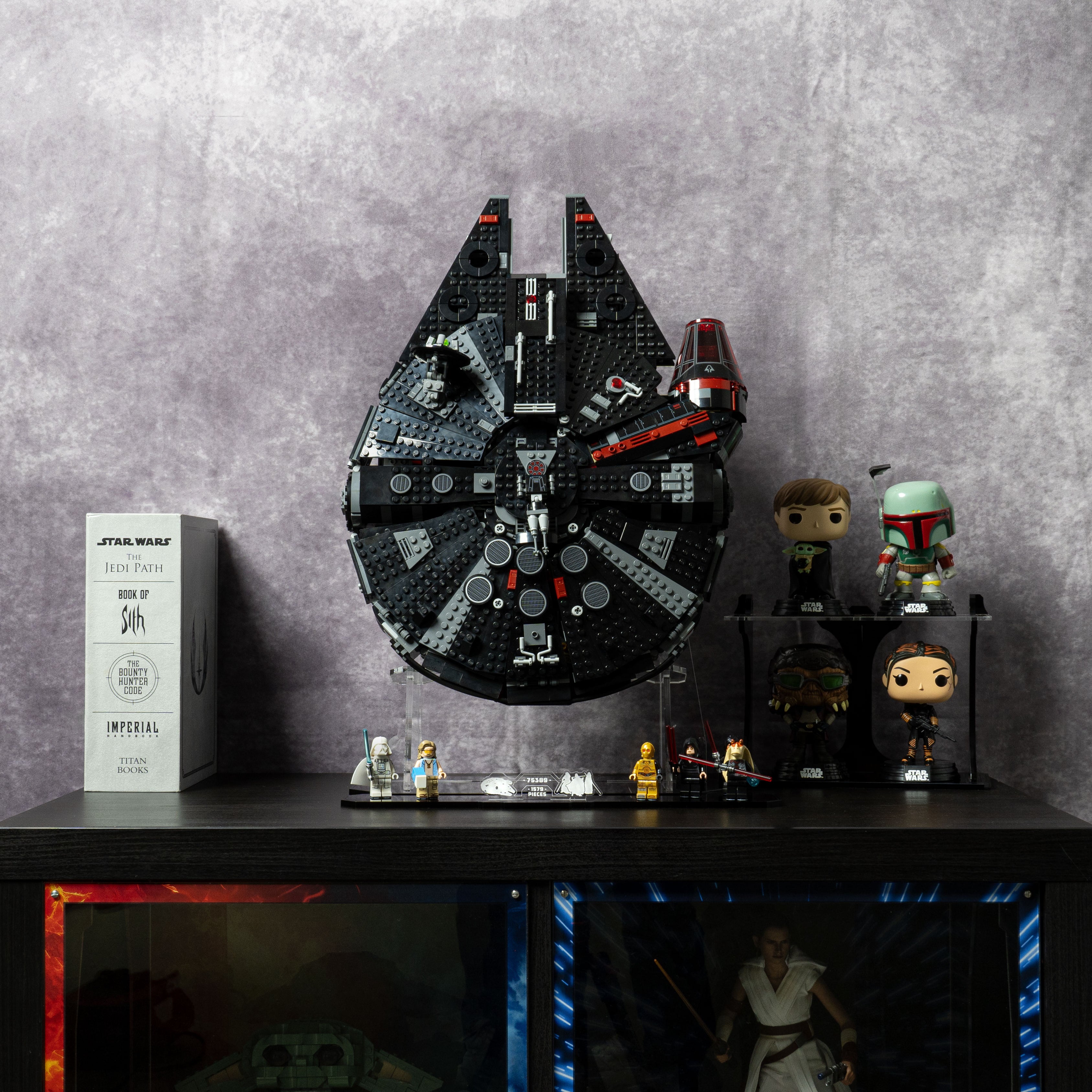 Display Stand for LEGO® Star Wars The Dark Falcon (75389) — Wicked Brick