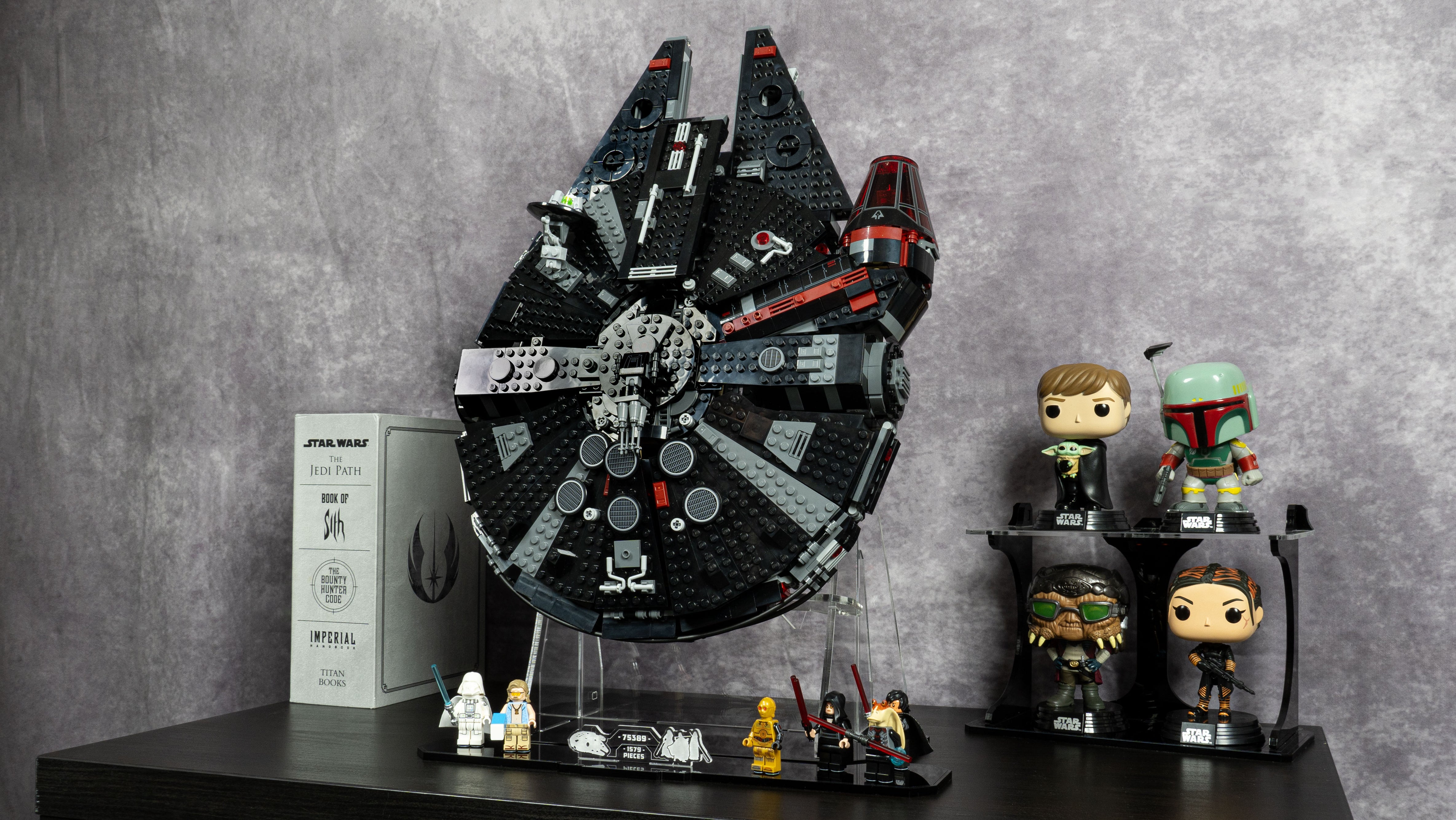 Display Stand for LEGO® Star Wars The Dark Falcon (75389) — Wicked Brick