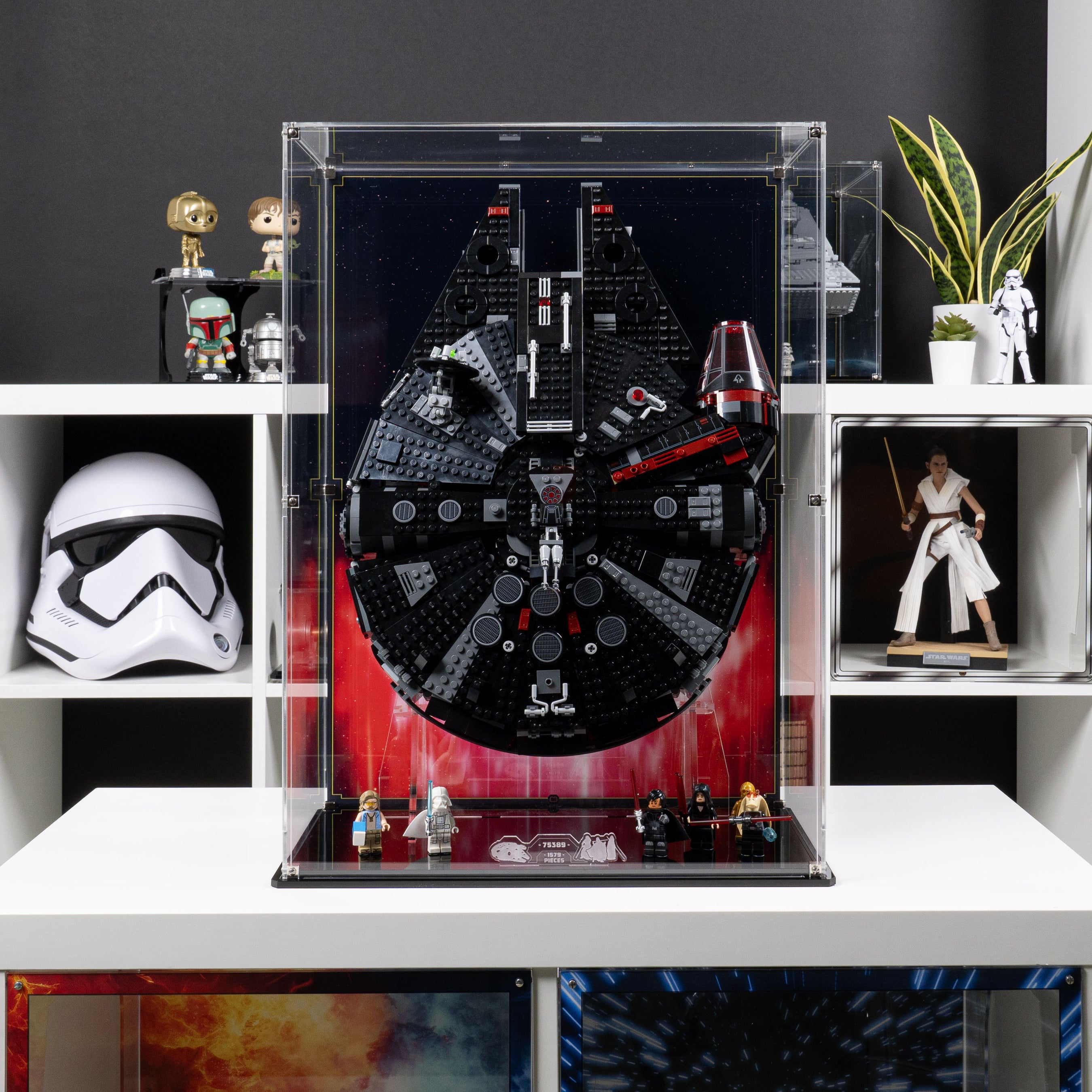Display Case for LEGO Star Wars The Dark Falcon 75389 — Wicked Brick