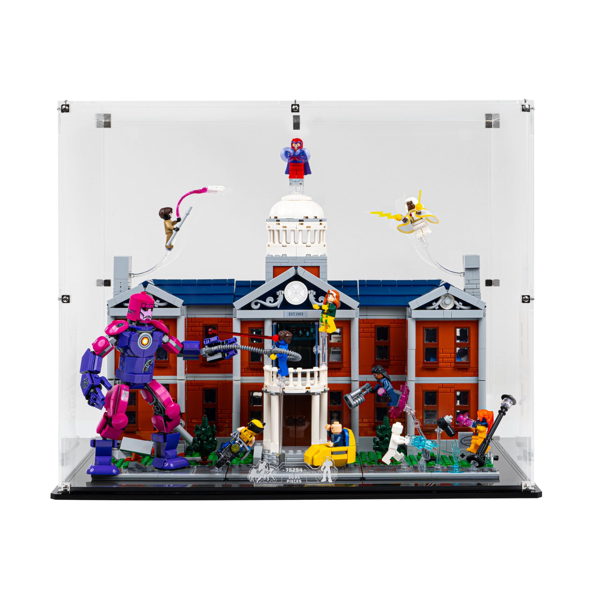 Display Case for LEGO Marvel The X-Mansion 76294 — Wicked Brick