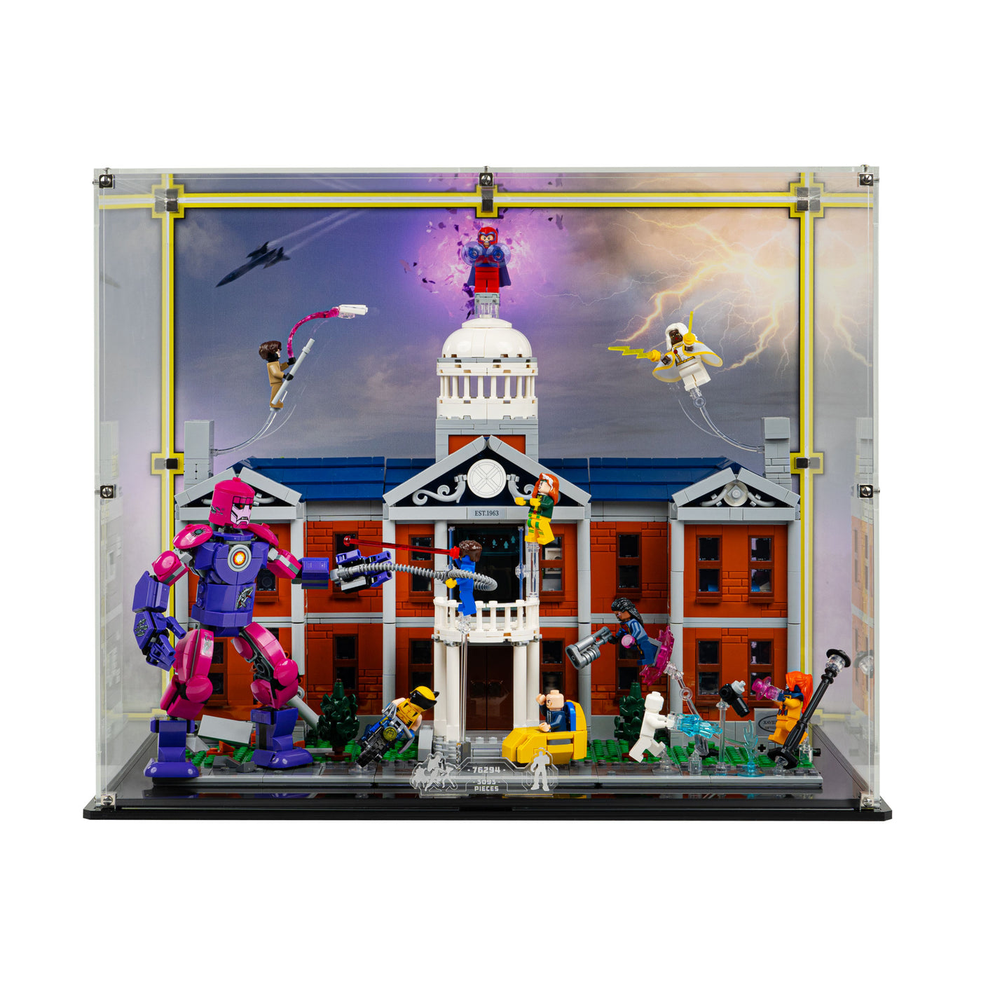 Display Case for LEGO Marvel The X-Mansion 76294 — Wicked Brick