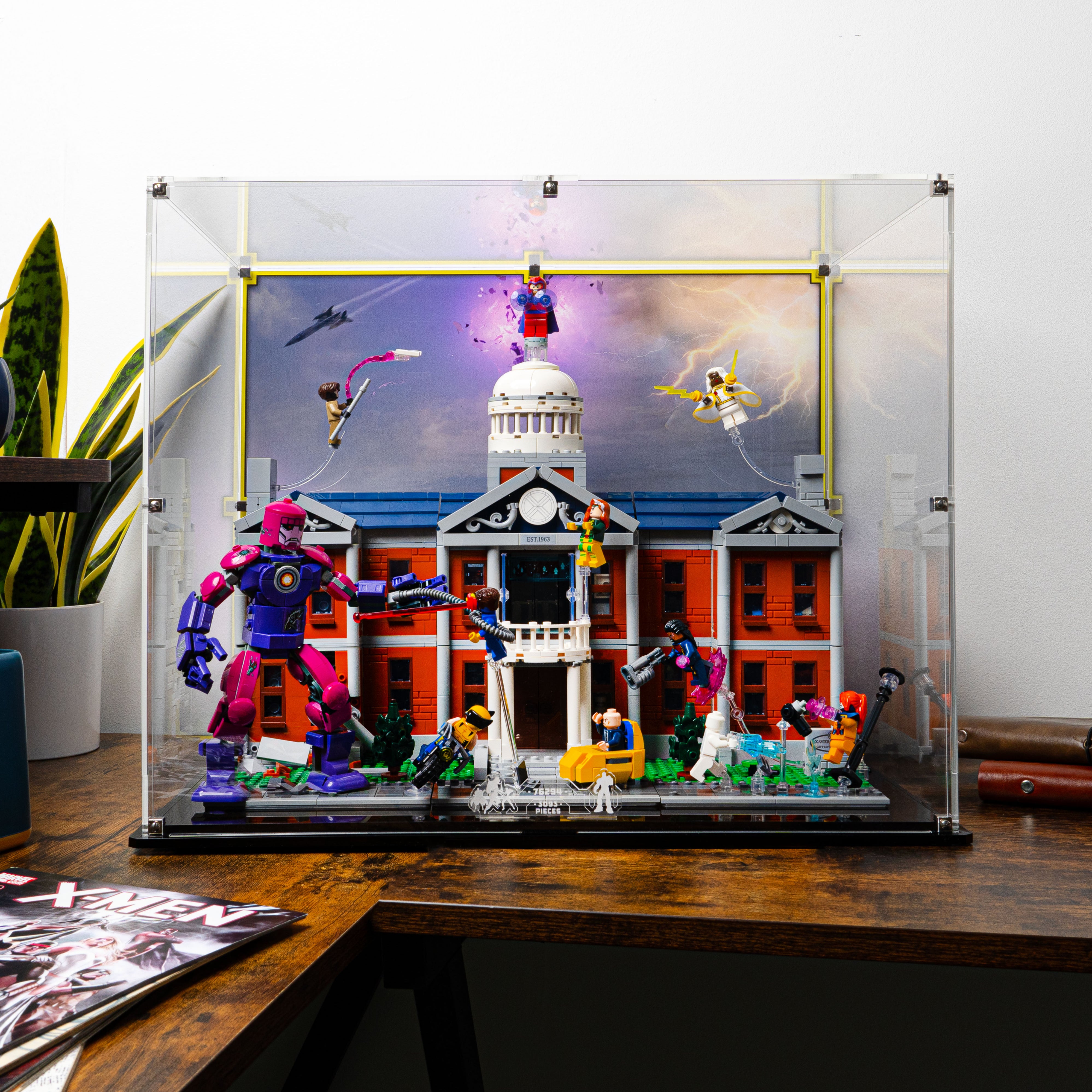 Display Case for LEGO Marvel The X-Mansion 76294 — Wicked Brick