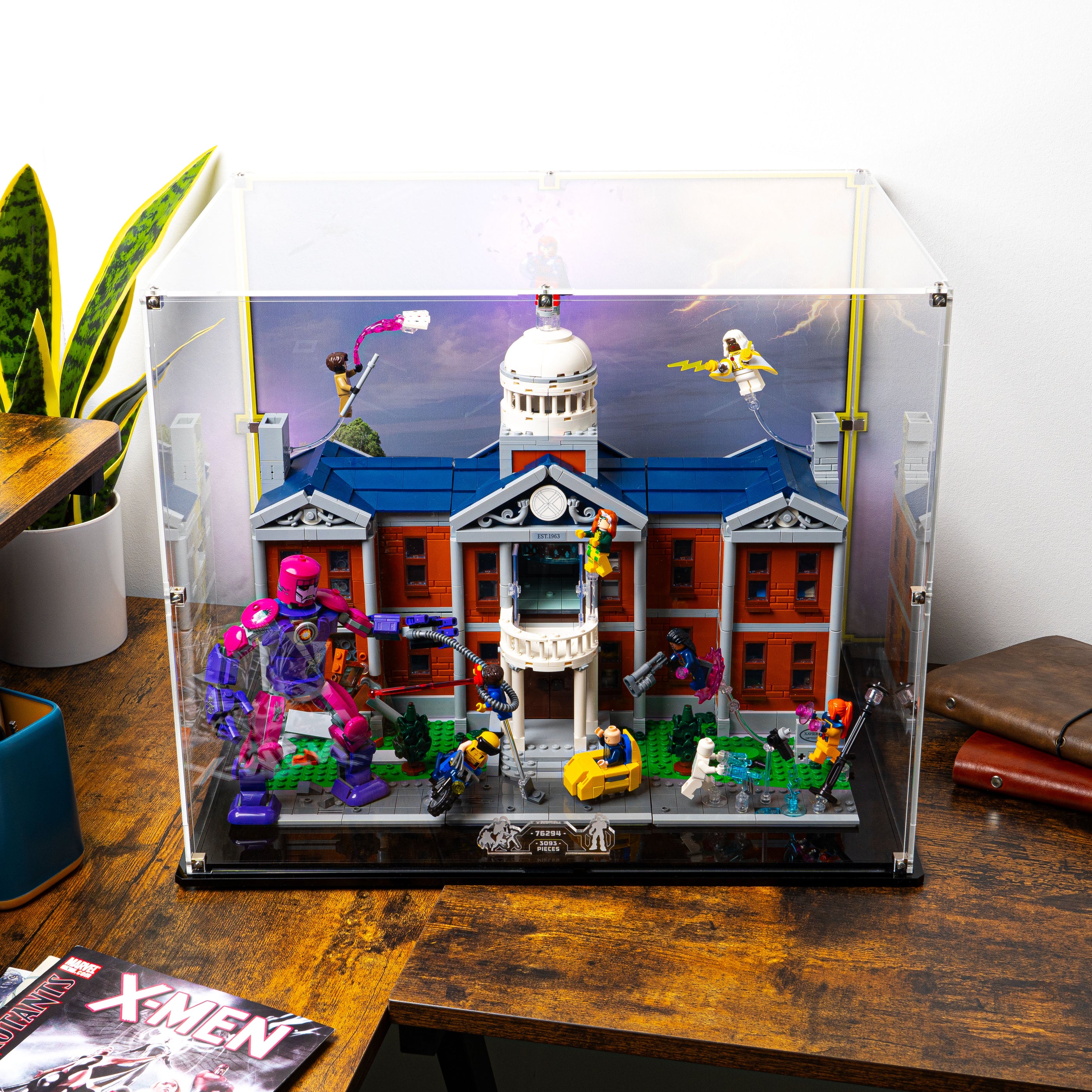 Display Case for LEGO Marvel The X-Mansion 76294 — Wicked Brick