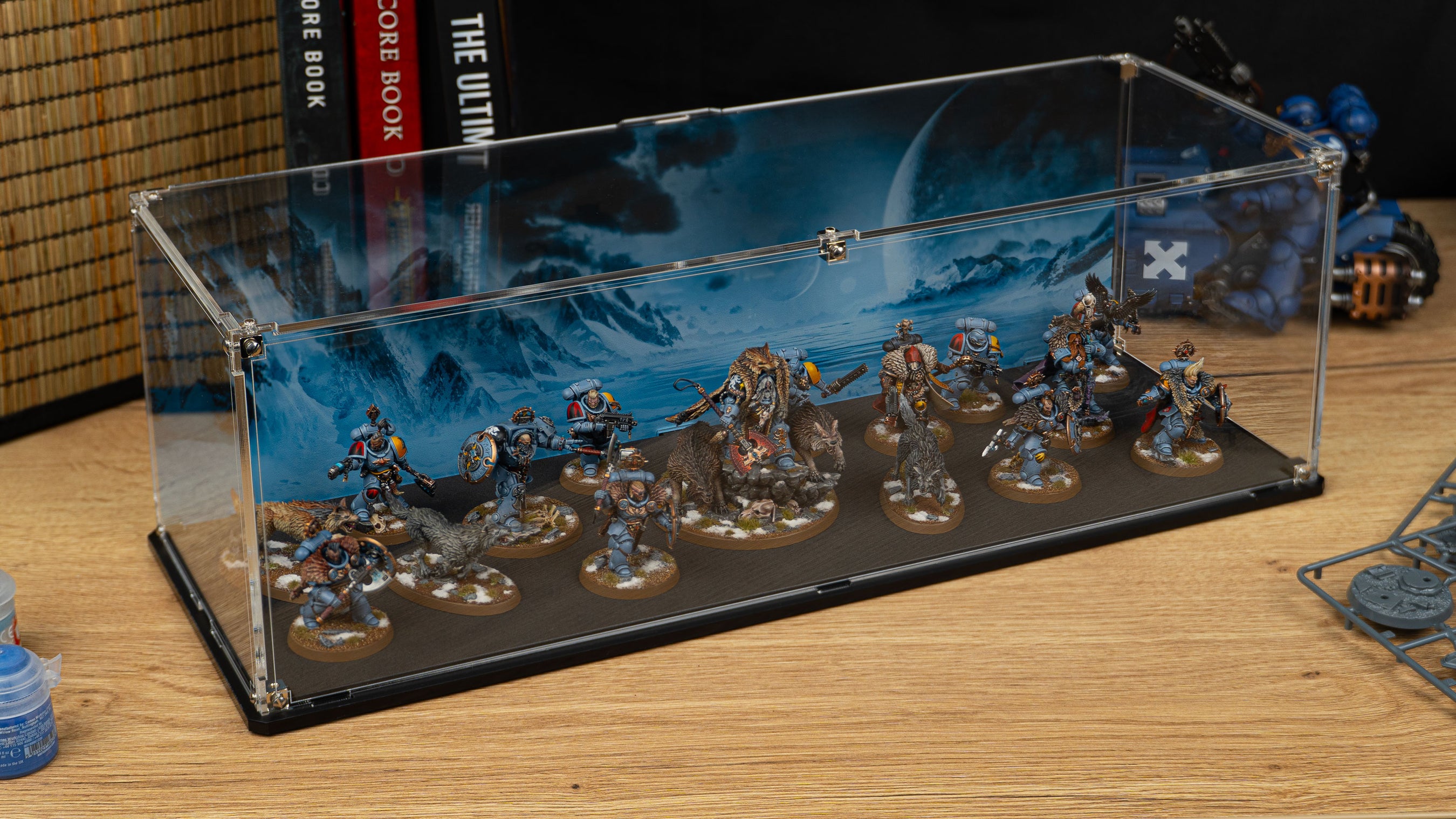 Display Case for Warhammer® Army with Frozen Wasteland Background ...