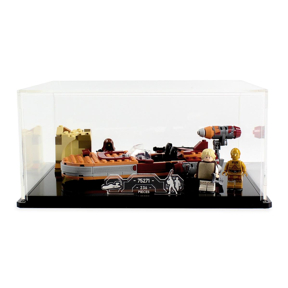 Display Case for LEGO® Star Wars™ Luke's Landspeeder (75271) — Wicked Brick