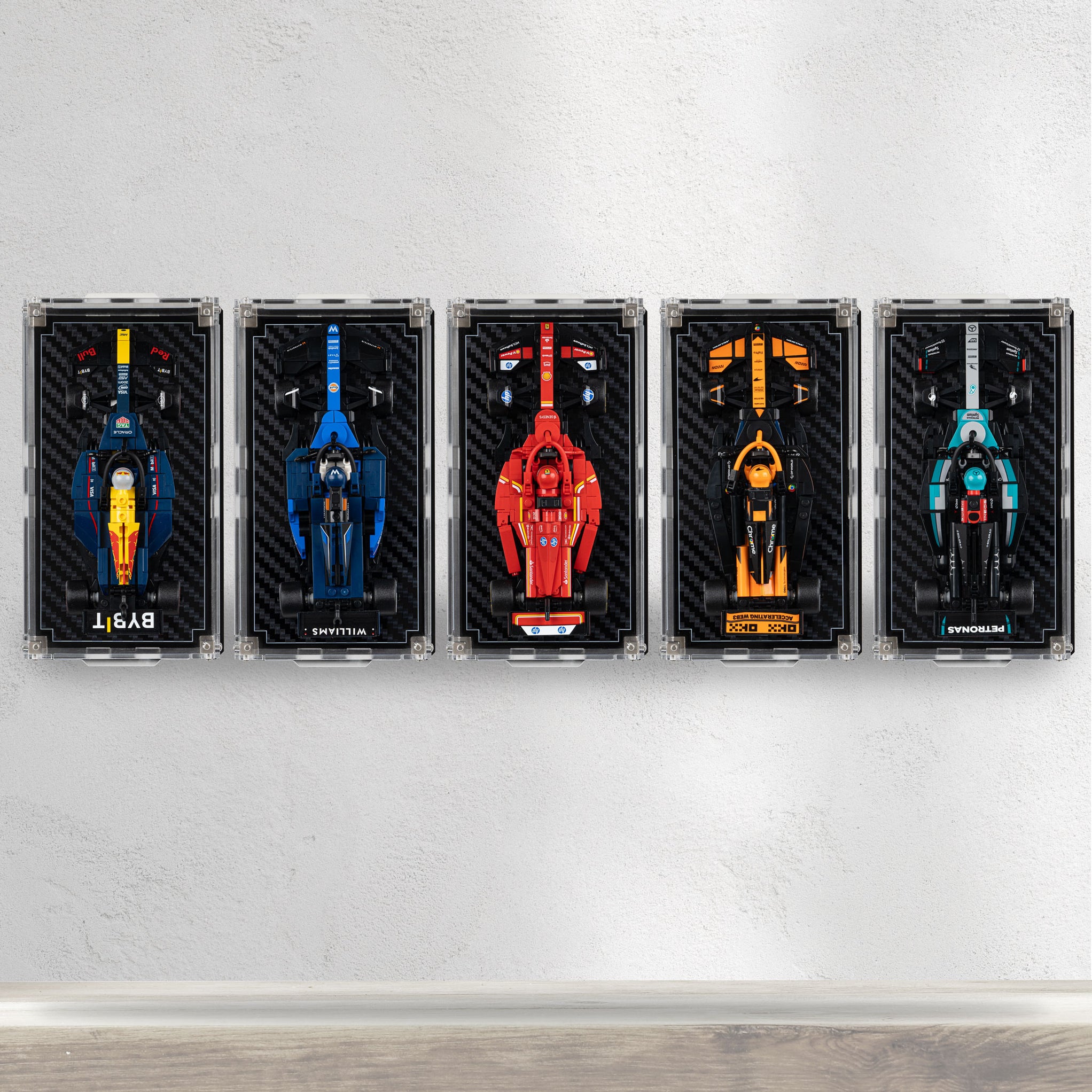 Wall Mountable Display Case for LEGO® Speed Champions: Formula 1 Range ...