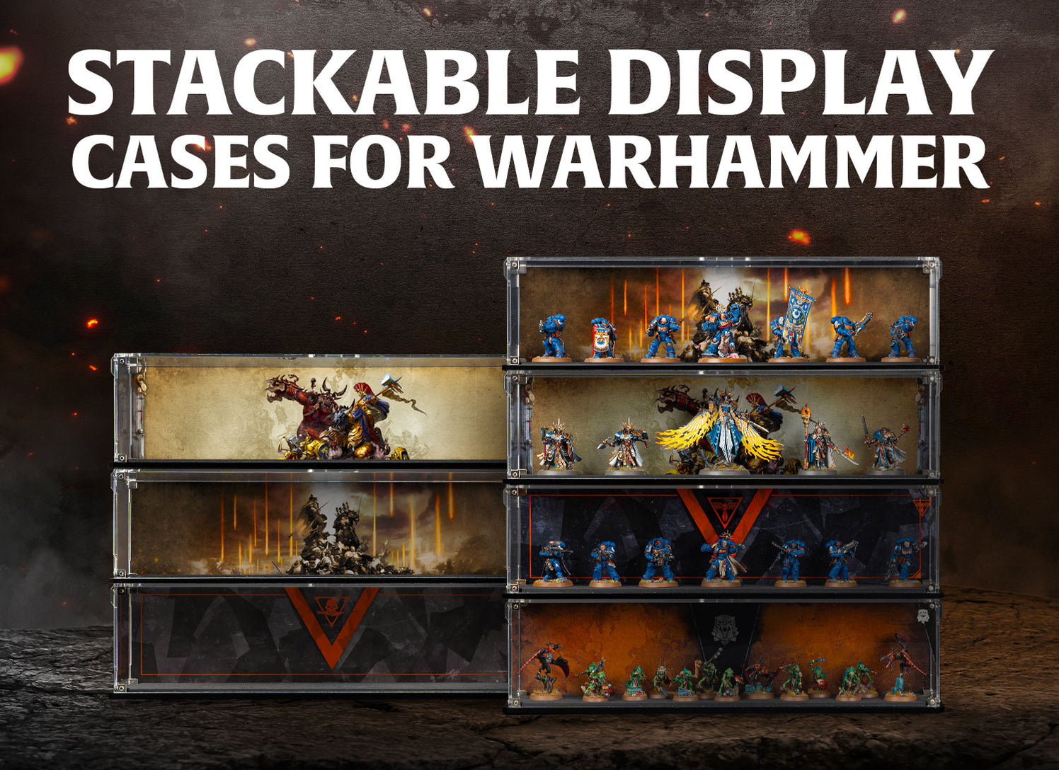 Stackable Display Cases for Warhammer — Wicked Brick