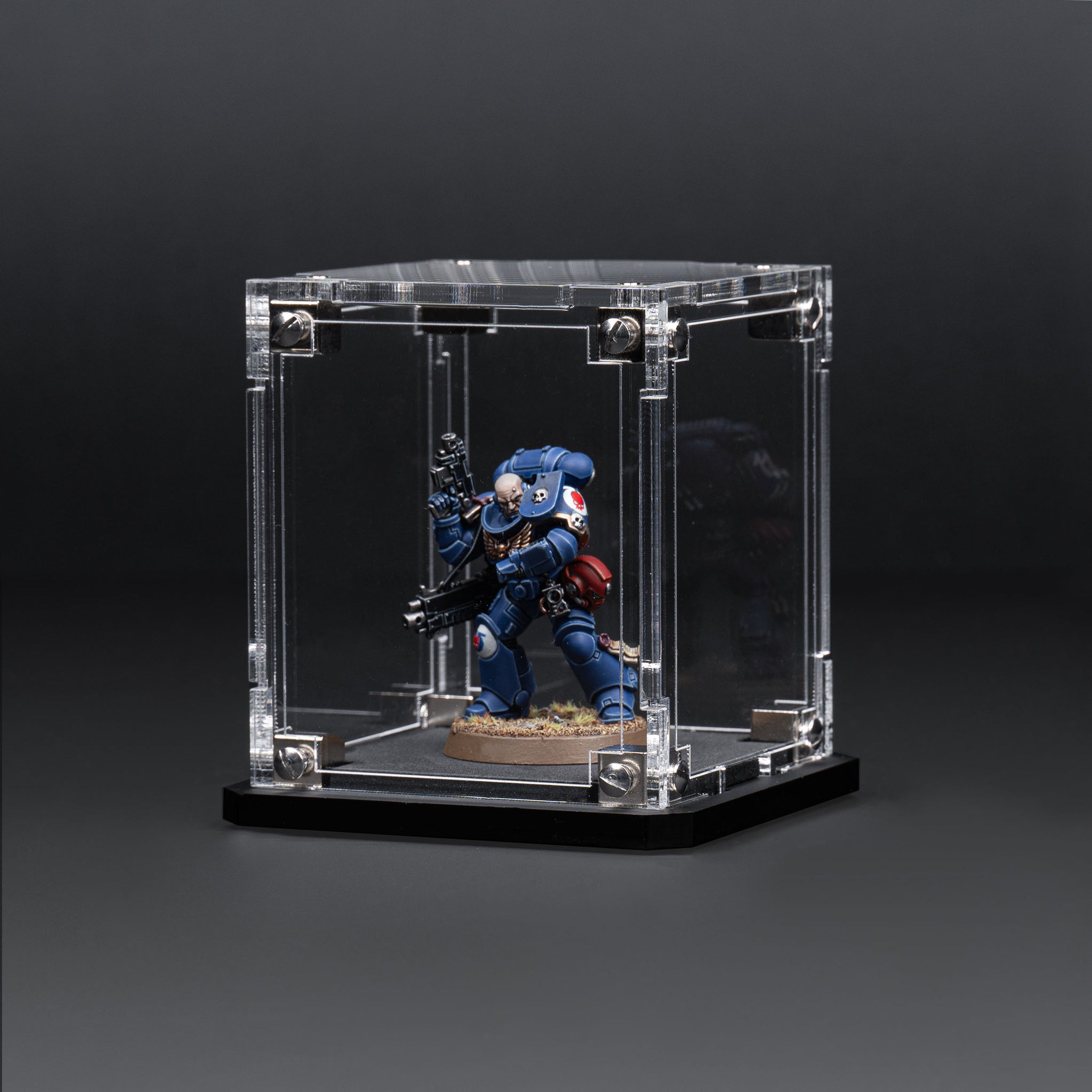 Display Case for Warhammer® Miniature with Clear Background — Wicked Brick