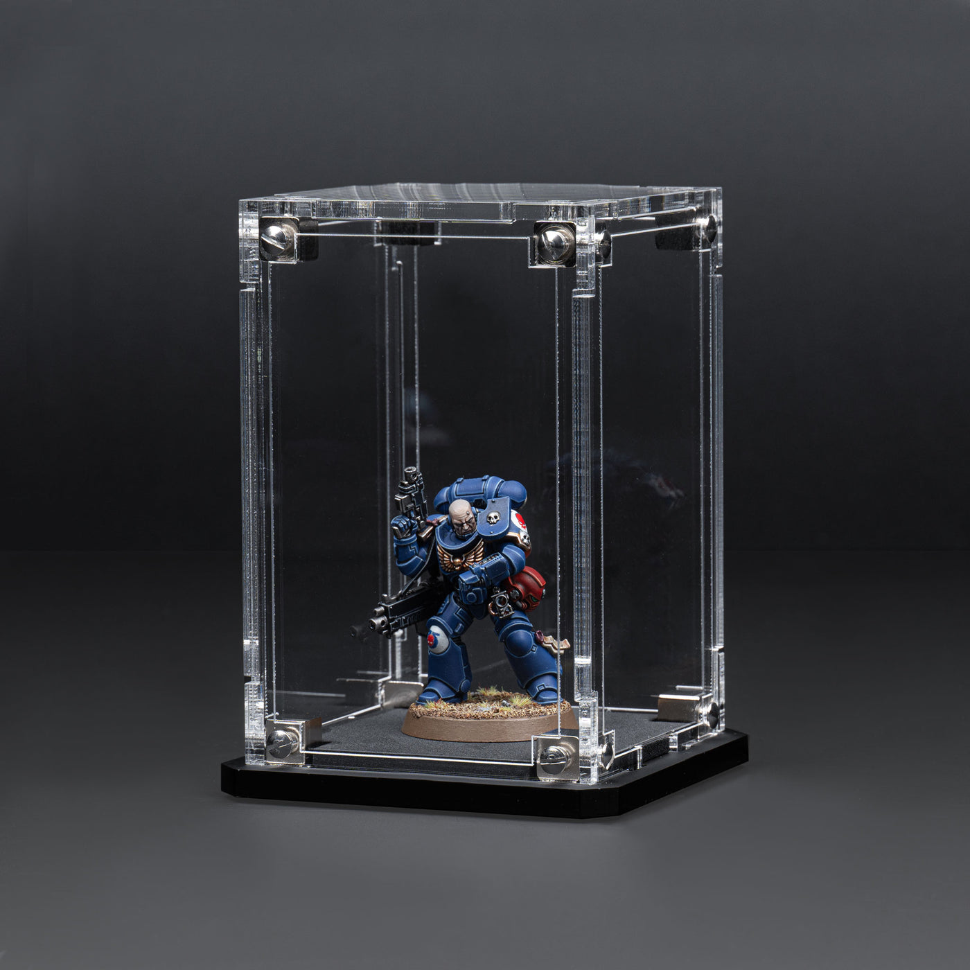 Display Case for Warhammer Miniature with Clear Background — Wicked Brick