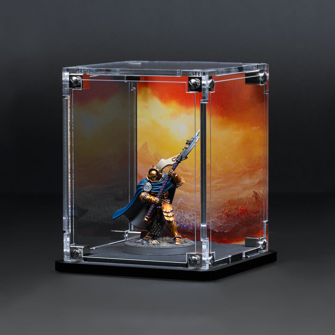 Display Case for Warhammer® Miniature with Eternal Conflict Background ...