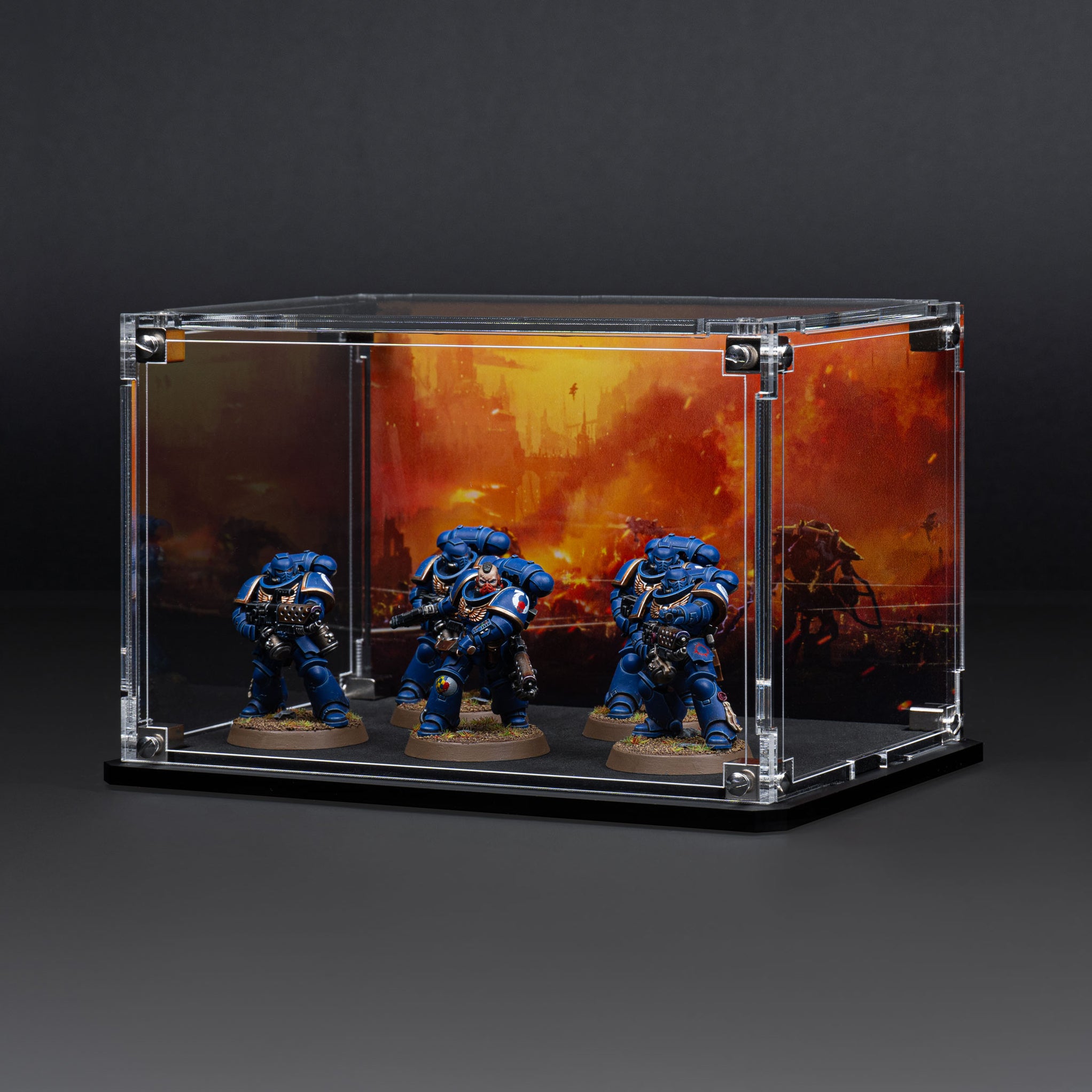 Display Case for Warhammer® Squad with Endless War Background — Wicked ...