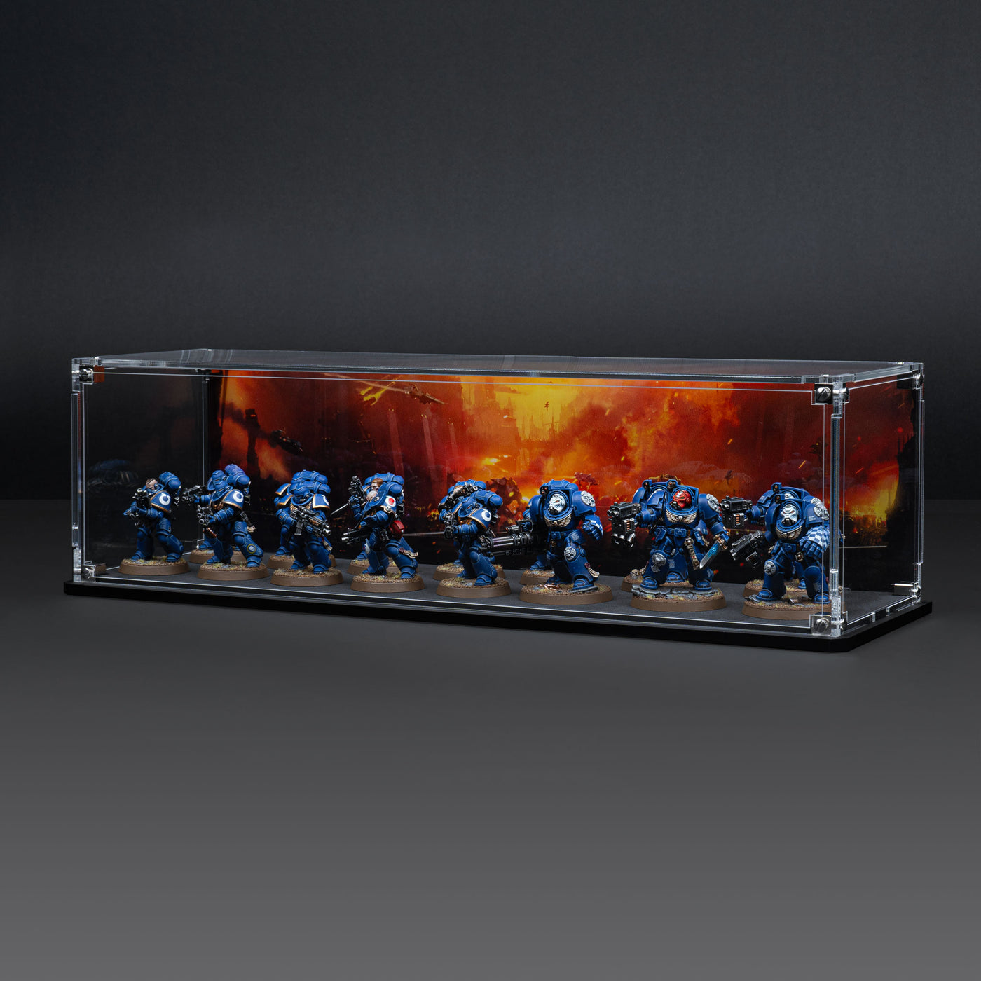 Display Case for Warhammer® Squad with Endless War Background — Wicked ...