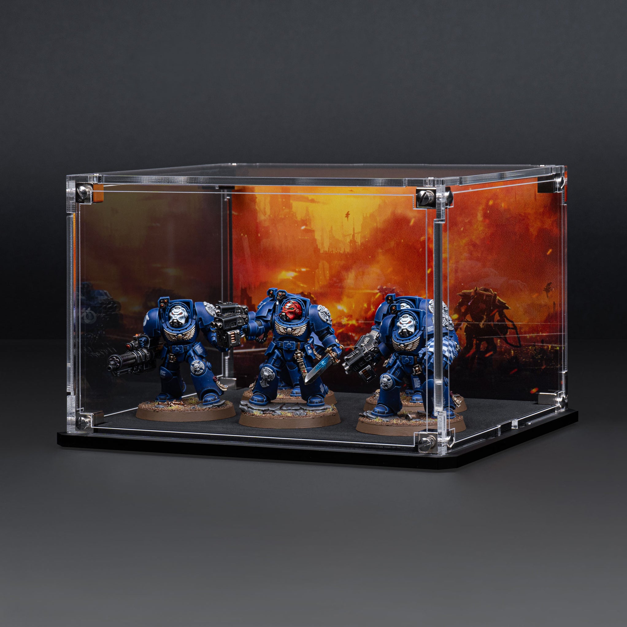 Display Case for Warhammer® Squad with Endless War Background — Wicked ...
