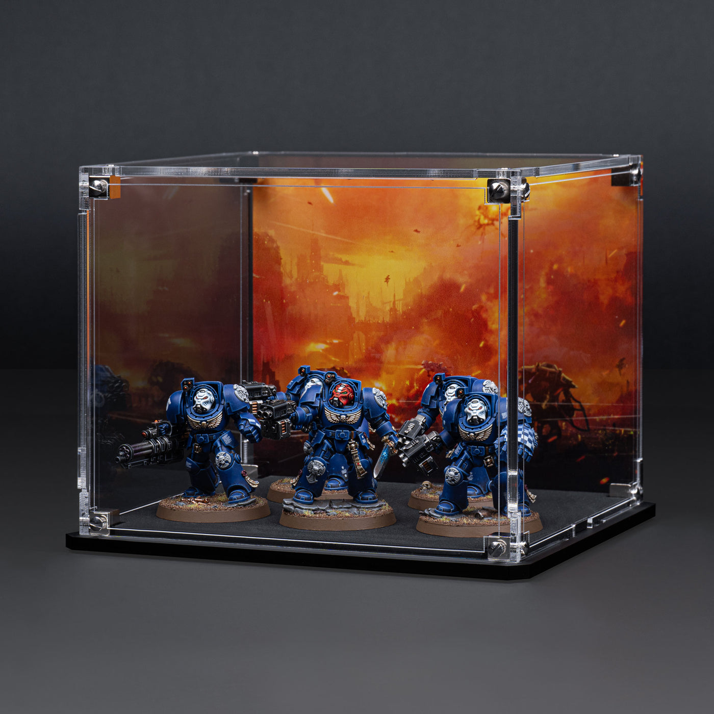 Display Case for Warhammer® Squad with Endless War Background — Wicked ...