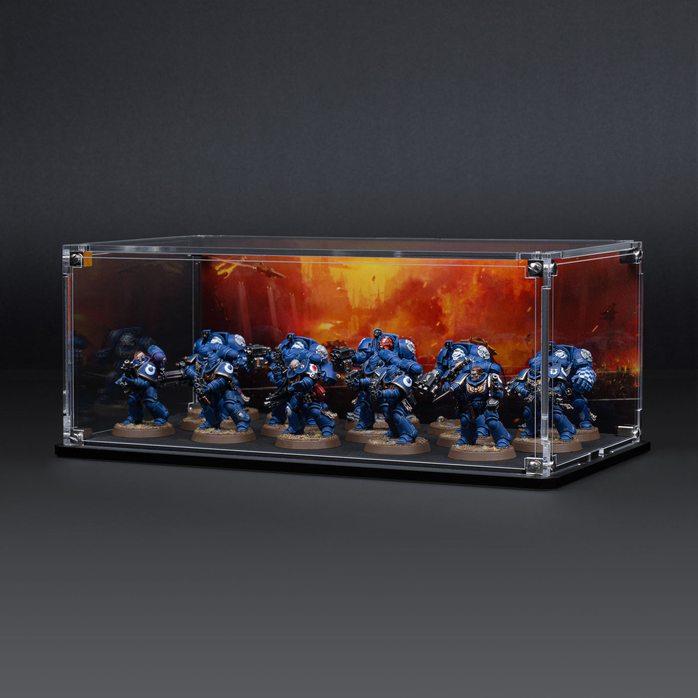 Display Case for Warhammer® Squad with Endless War Background — Wicked ...