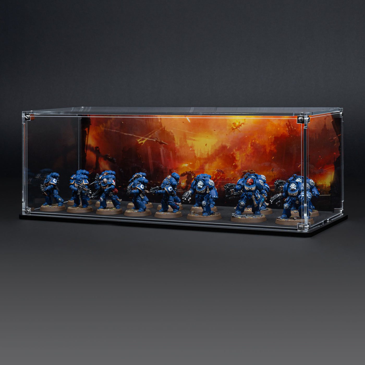 Display Case for Warhammer® Squad with Endless War Background — Wicked ...