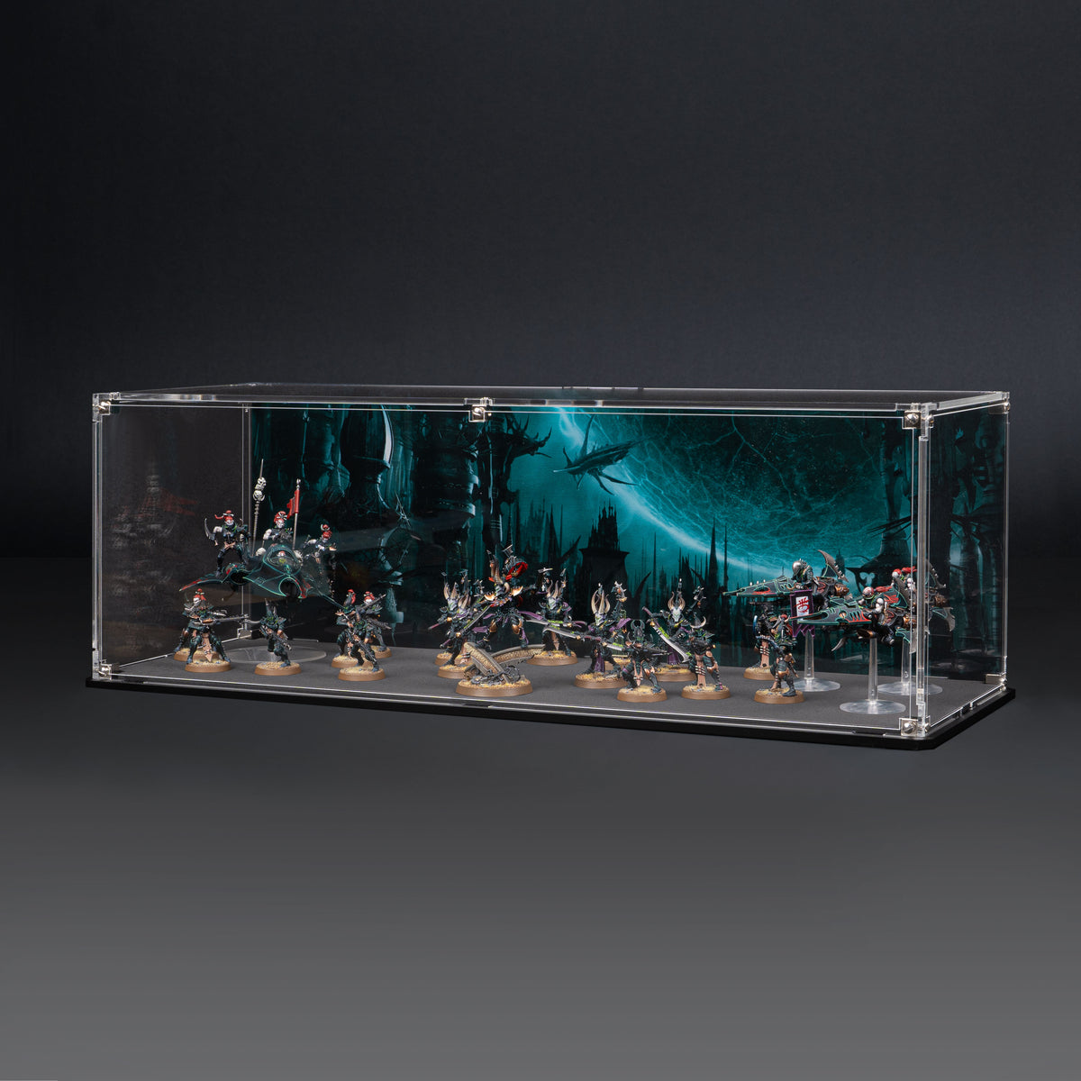 Display Case for Warhammer® Army with Commorragh Background — Wicked Brick