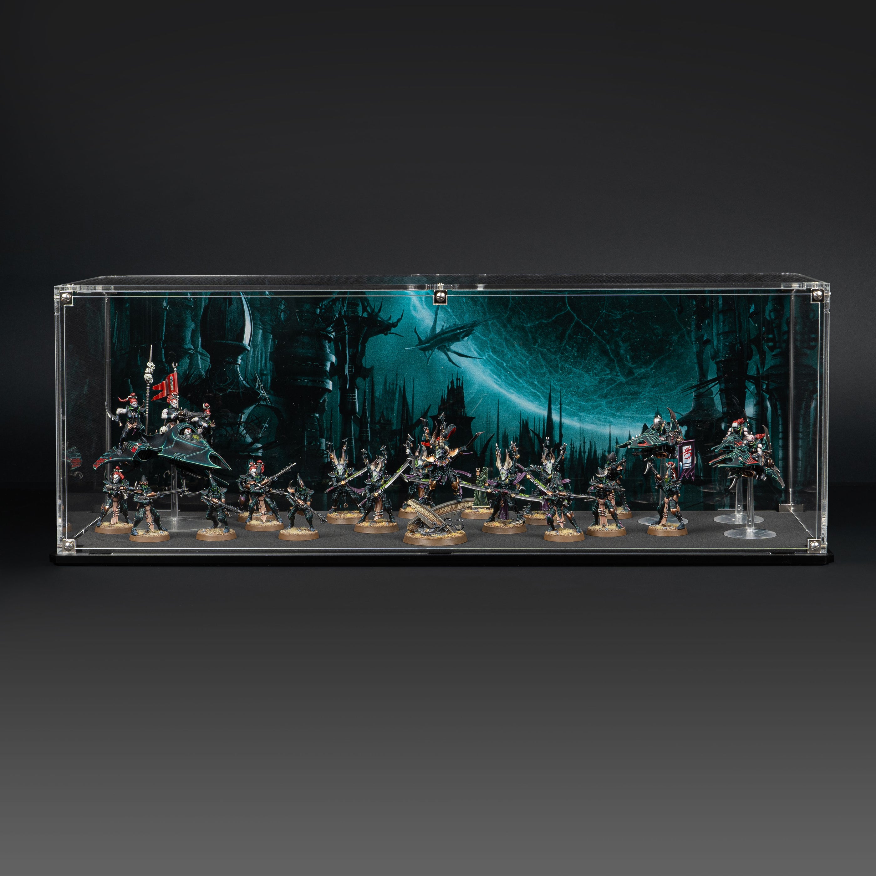 Display Case for Warhammer® Army with Commorragh Background — Wicked Brick