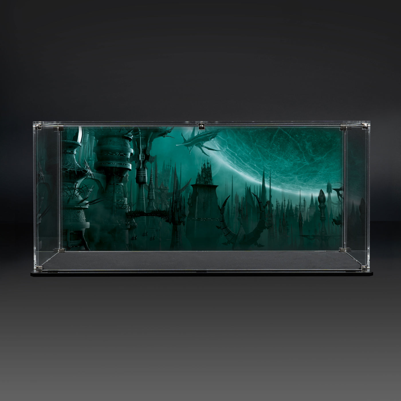 Display Case for Warhammer® Army with Commorragh Background — Wicked Brick